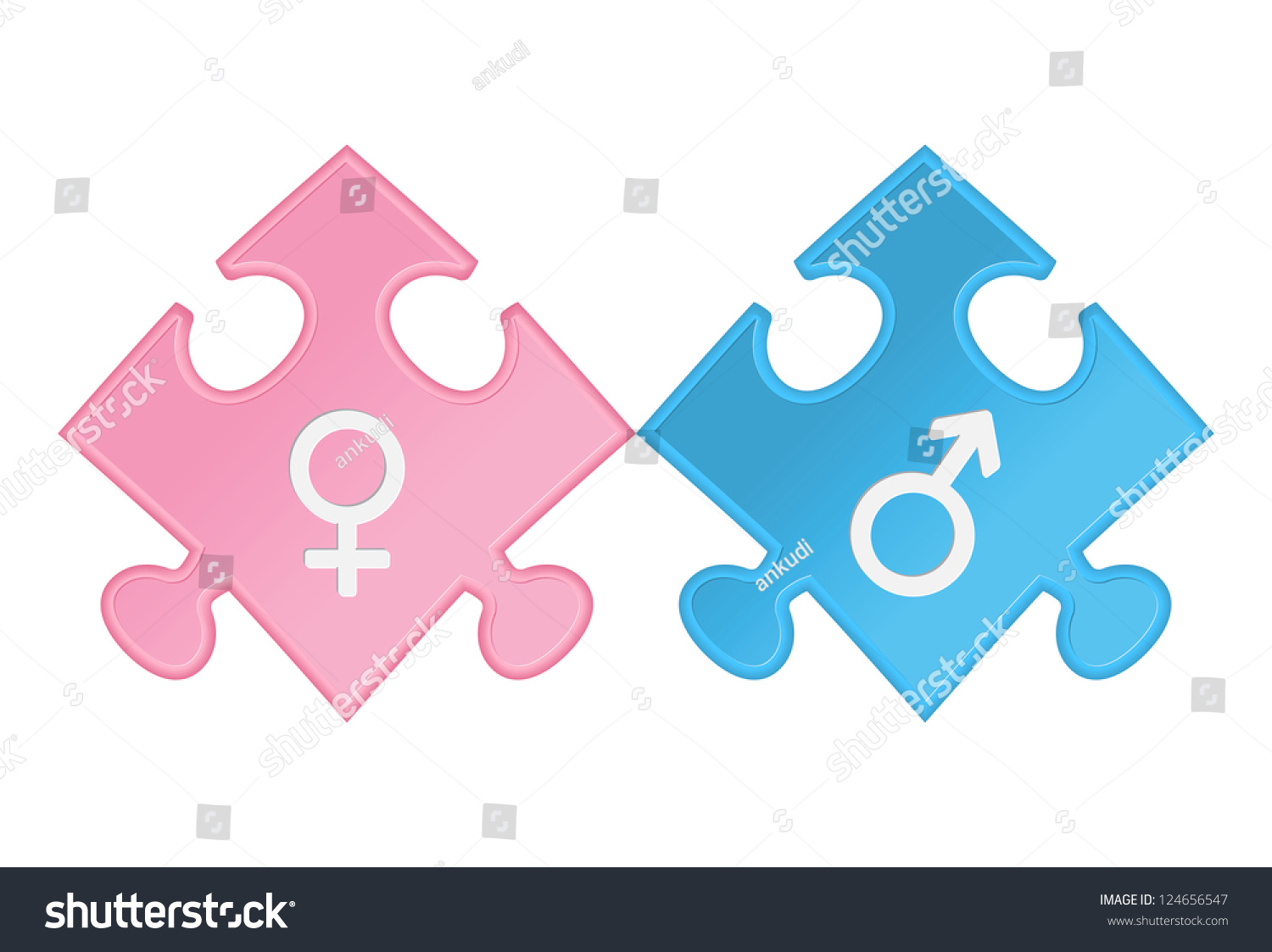 Male Female Sex Symbols Vector Illustration Stock Vector Royalty Free