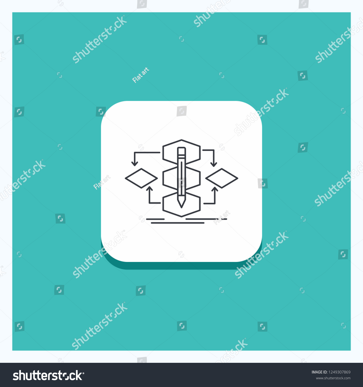 Round Button Algorithm Design Method Model Stock Vector (Royalty Free ...