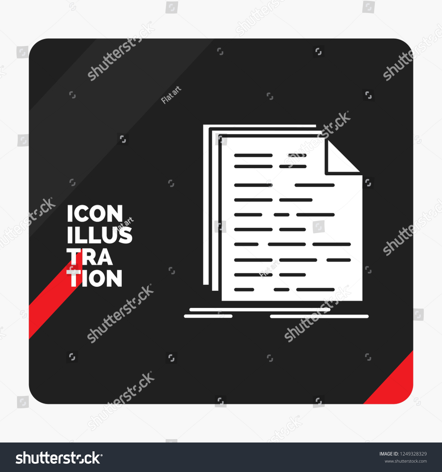 Red Black Creative Presentation Background Code Stock Vector Royalty Free 1249328329