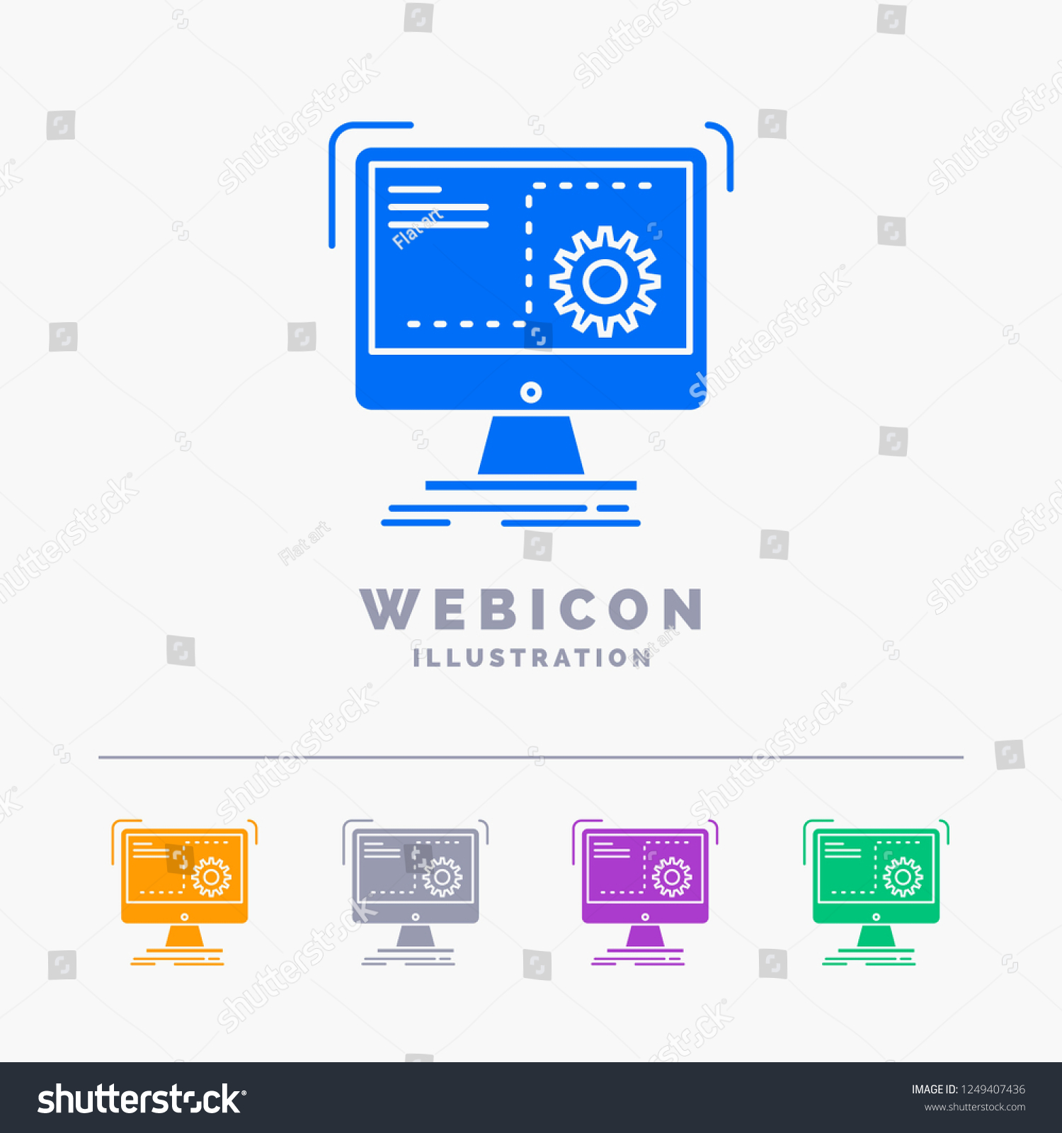 Command Computer Function Process Progress 5 Stock Vector (Royalty Free ...