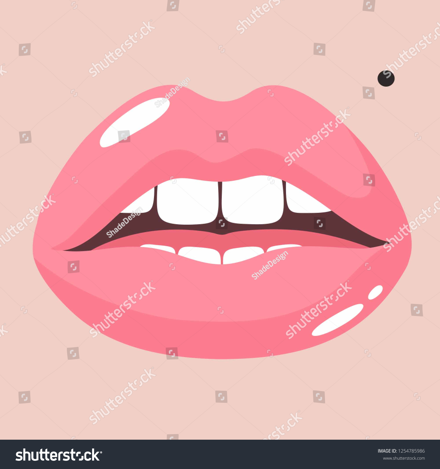 Female Sexy Lips Vector Icon Sexy Stock Vector Royalty Free