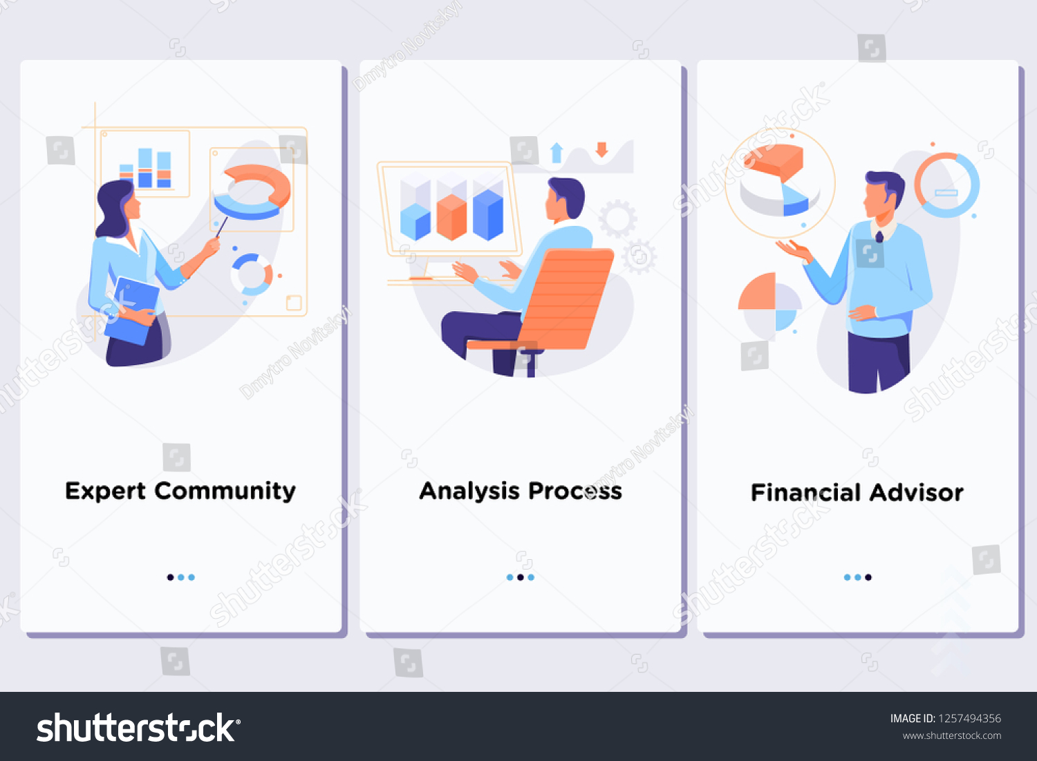 Data Processing Software Database Management Analysis Stock Vector ...