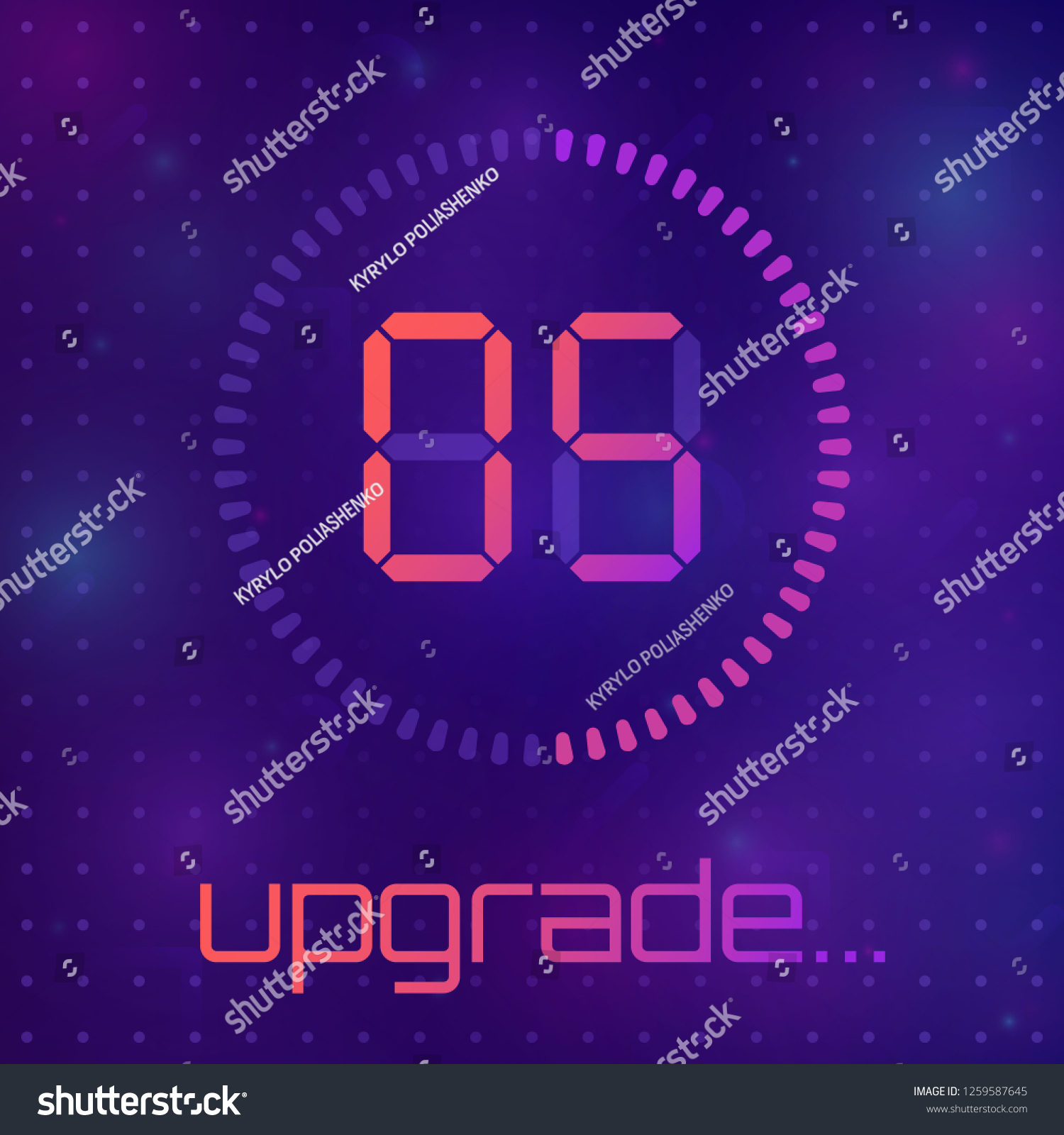 Loading Process Screen Application Update System Stock Vector (Royalty ...