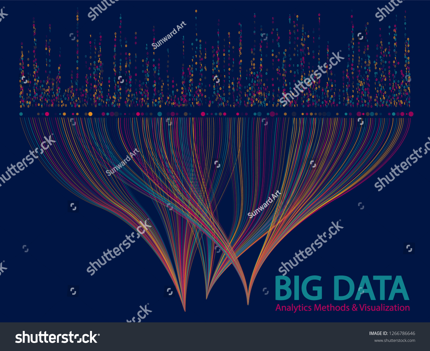 Big Data Analytics Methods Visualization Concept Stock Vector (Royalty Free) 1266786646 ...