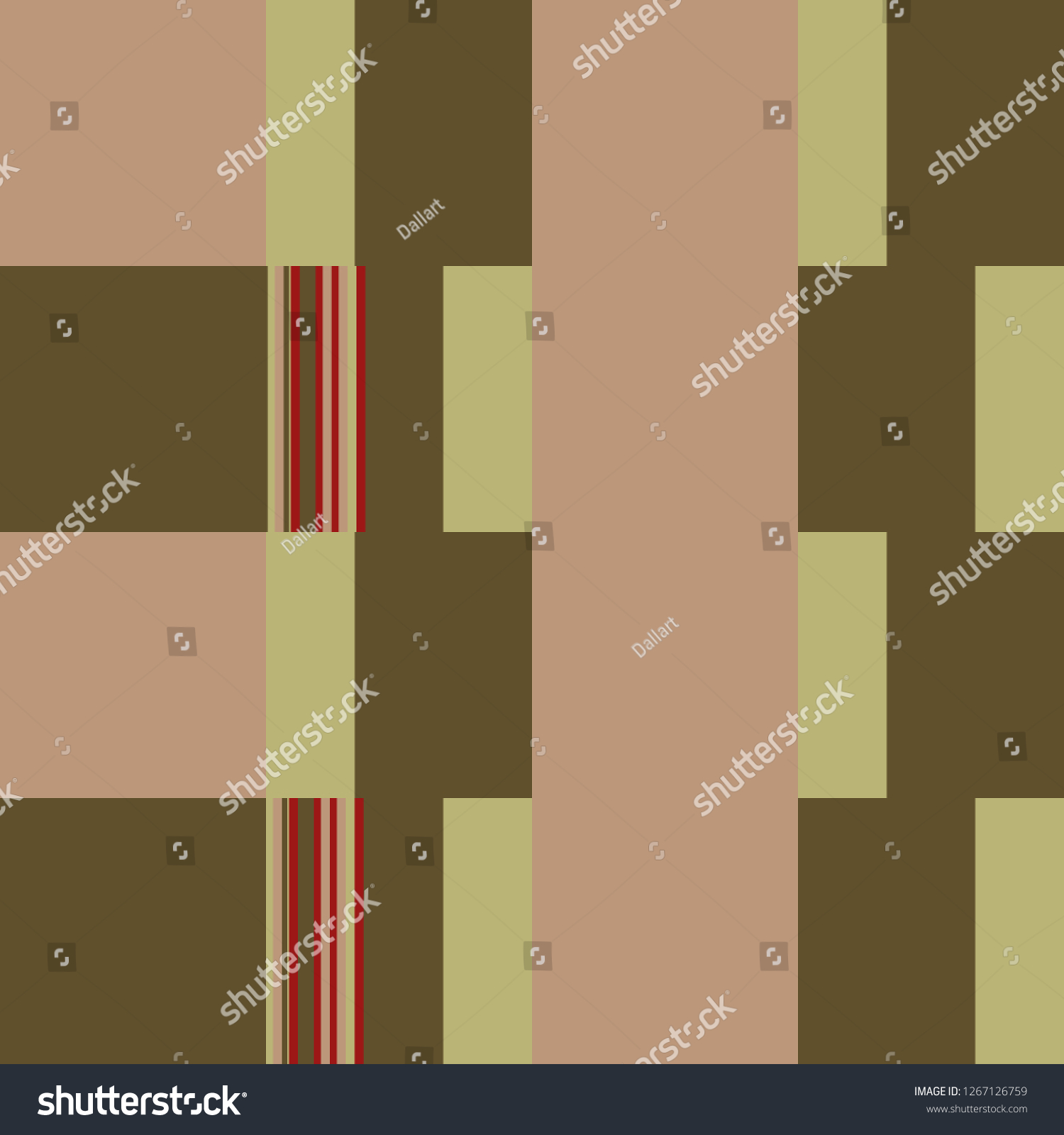 Patchwork Pattern Blocks Background Stripes Green Stock Vector (Royalty ...