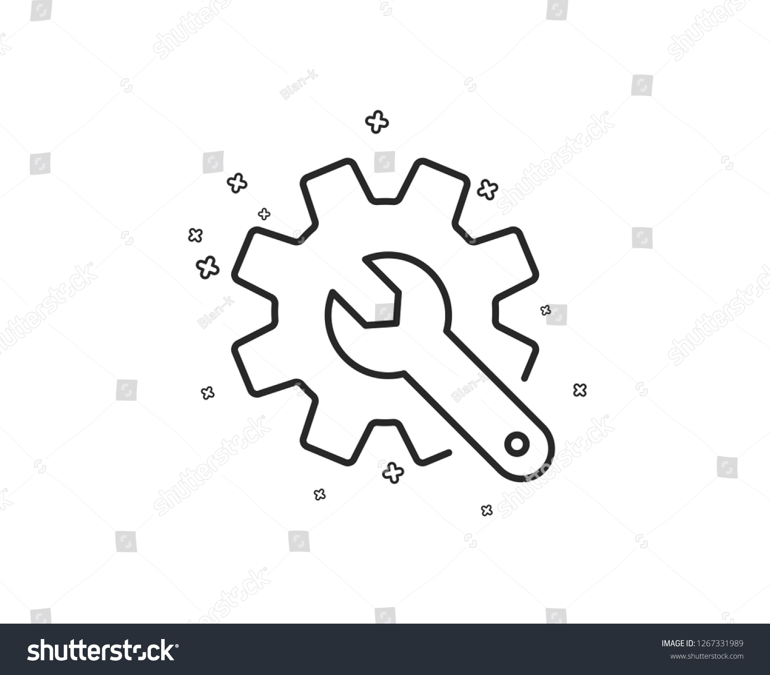 Customisation Line Icon Settings Editing Sign Stock Vector (Royalty ... Customisation Line Icon Settings Editing Sign Stock Vector (Royalty ...