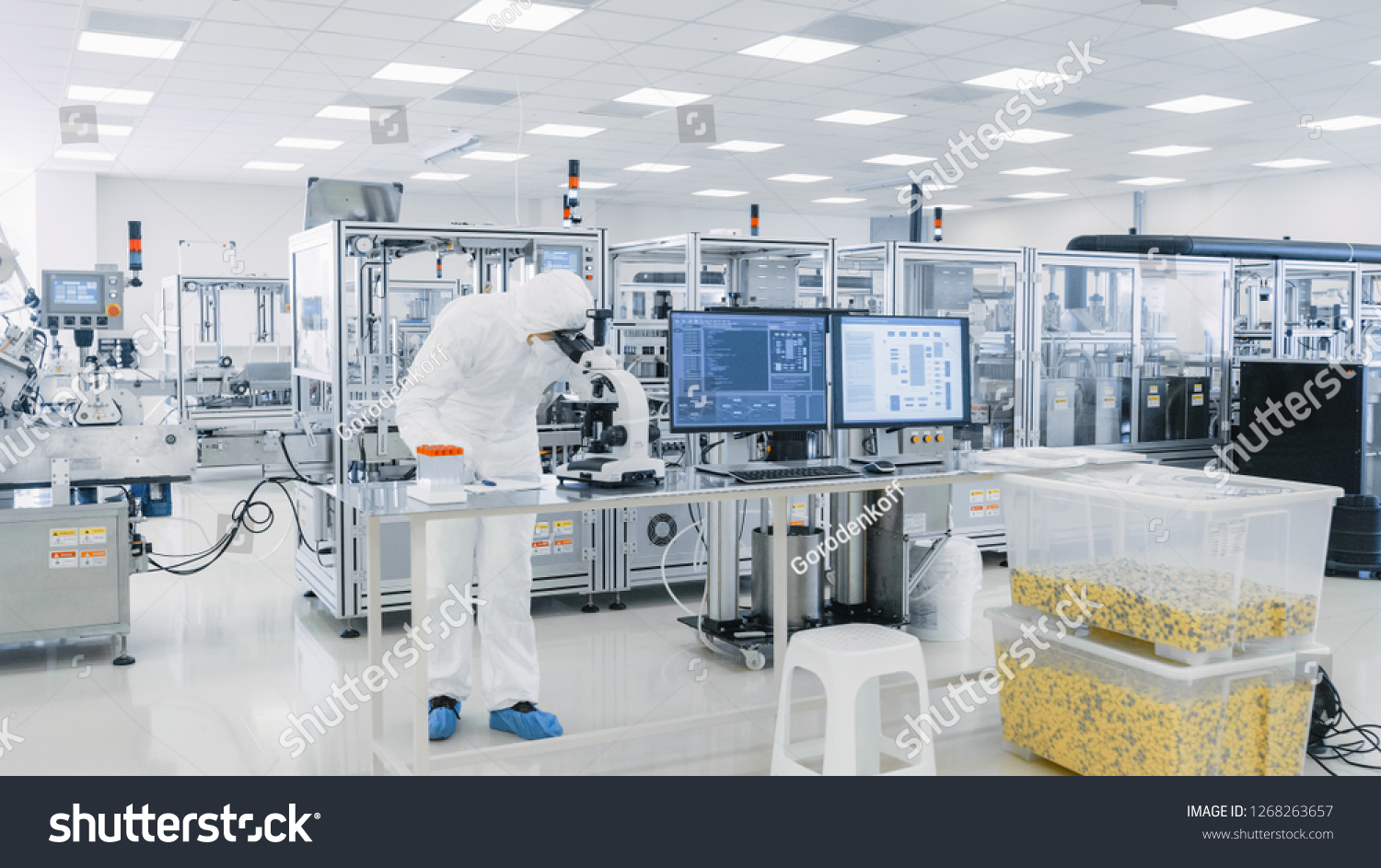 Shot Sterile Pharmaceutical Manufacturing Laboratory Where Stock Photo ... Shot Sterile Pharmaceutical Manufacturing Laboratory Where Stock Photo ...