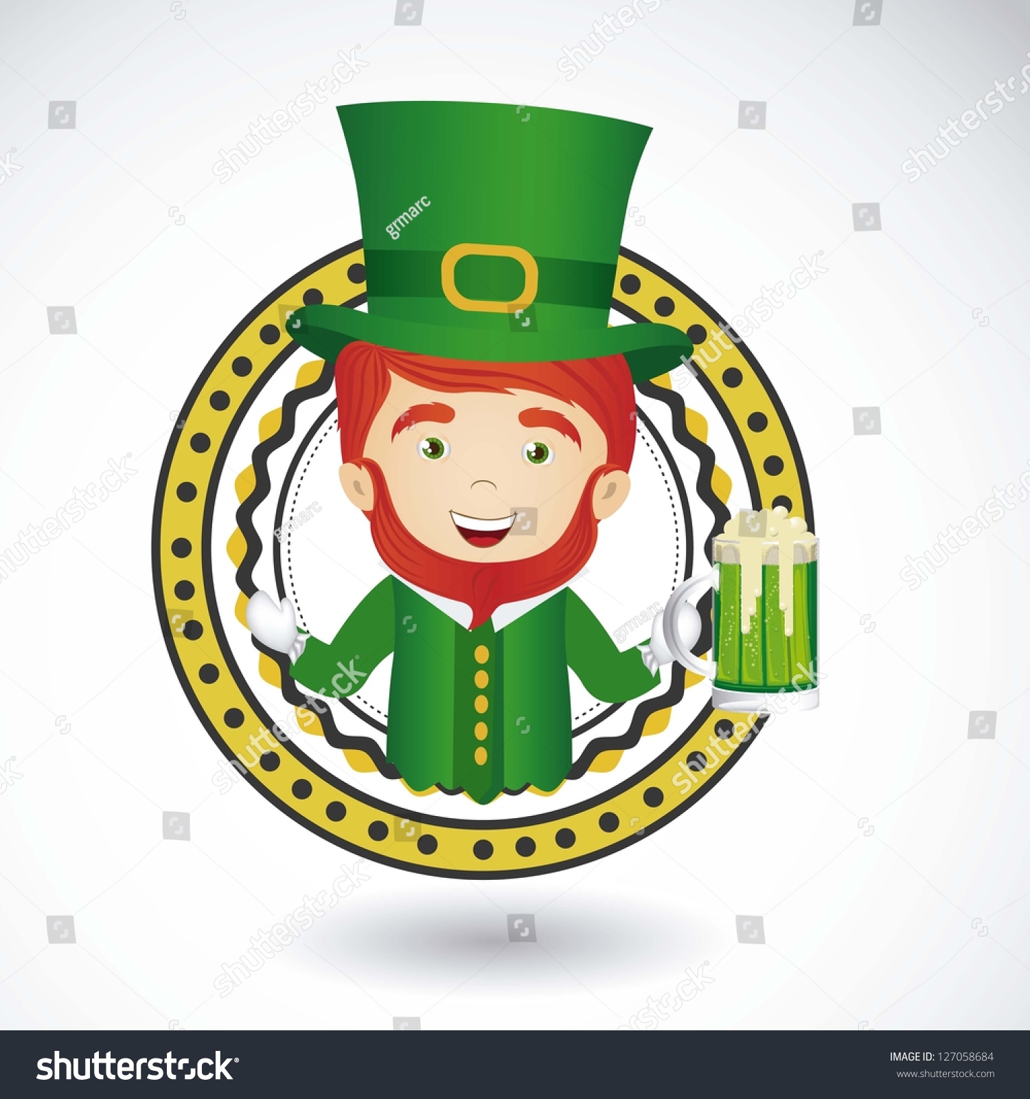 Illustration Saint Patricks Day Celebration Holiday Stock Vector