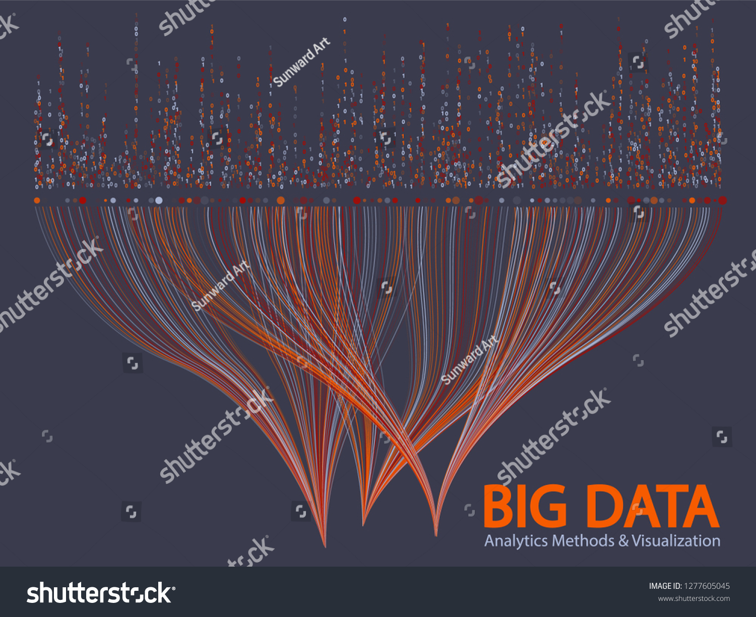 Big Data Statistical Methods Visualization Concept Stock Vector Royalty Free 1277605045