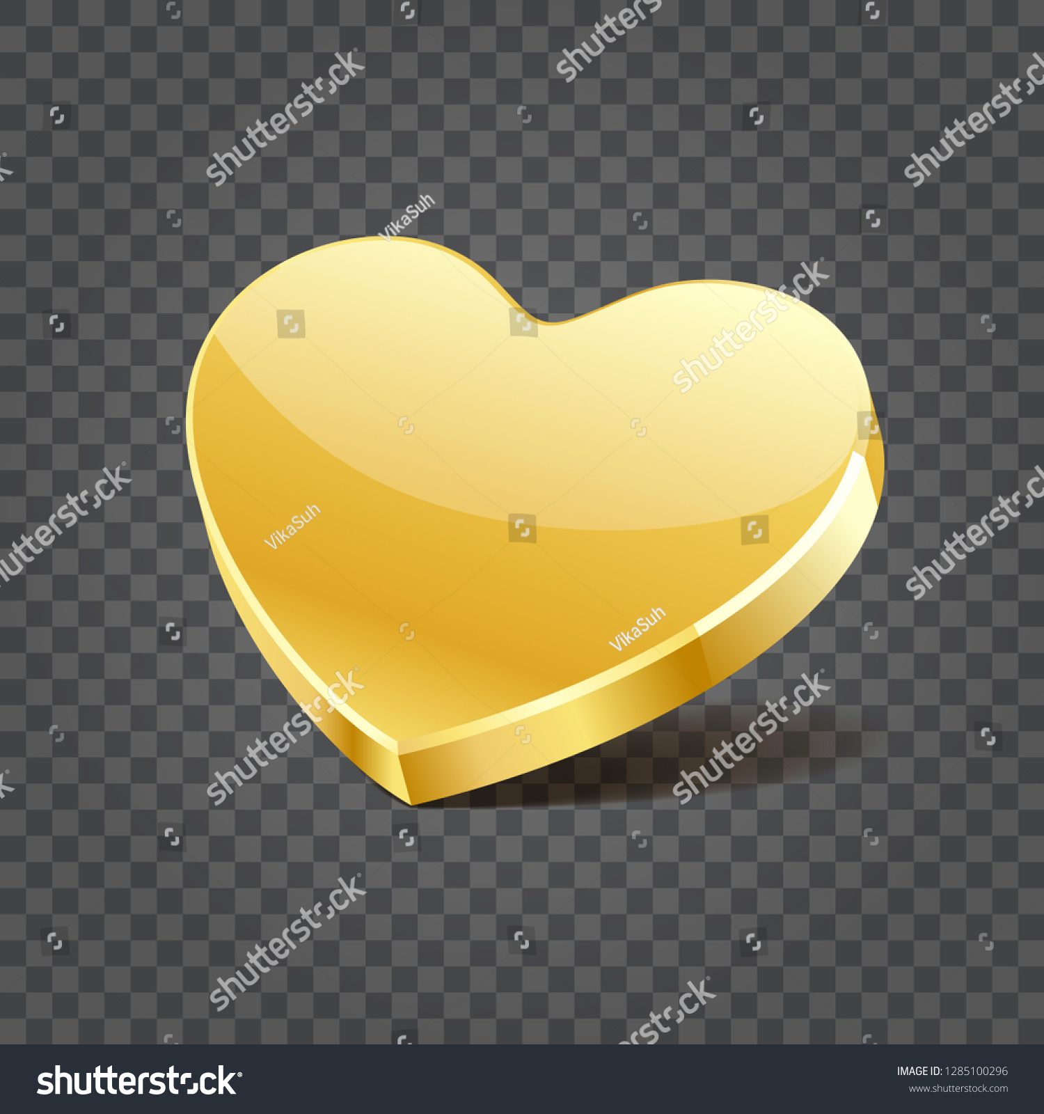 Golden Shiny Heart Shape Isolated On Stock Vector (Royalty Free ... Golden Shiny Heart Shape Isolated On Stock Vector (Royalty Free ...
