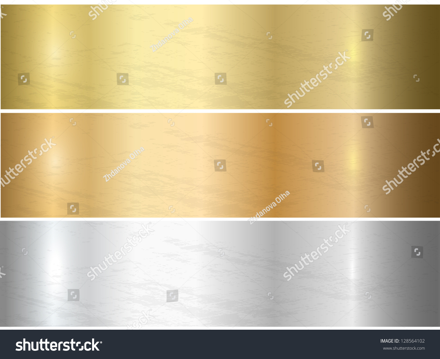 Metal Texture Set Vector Stock Vector (Royalty Free) 128564102 ...