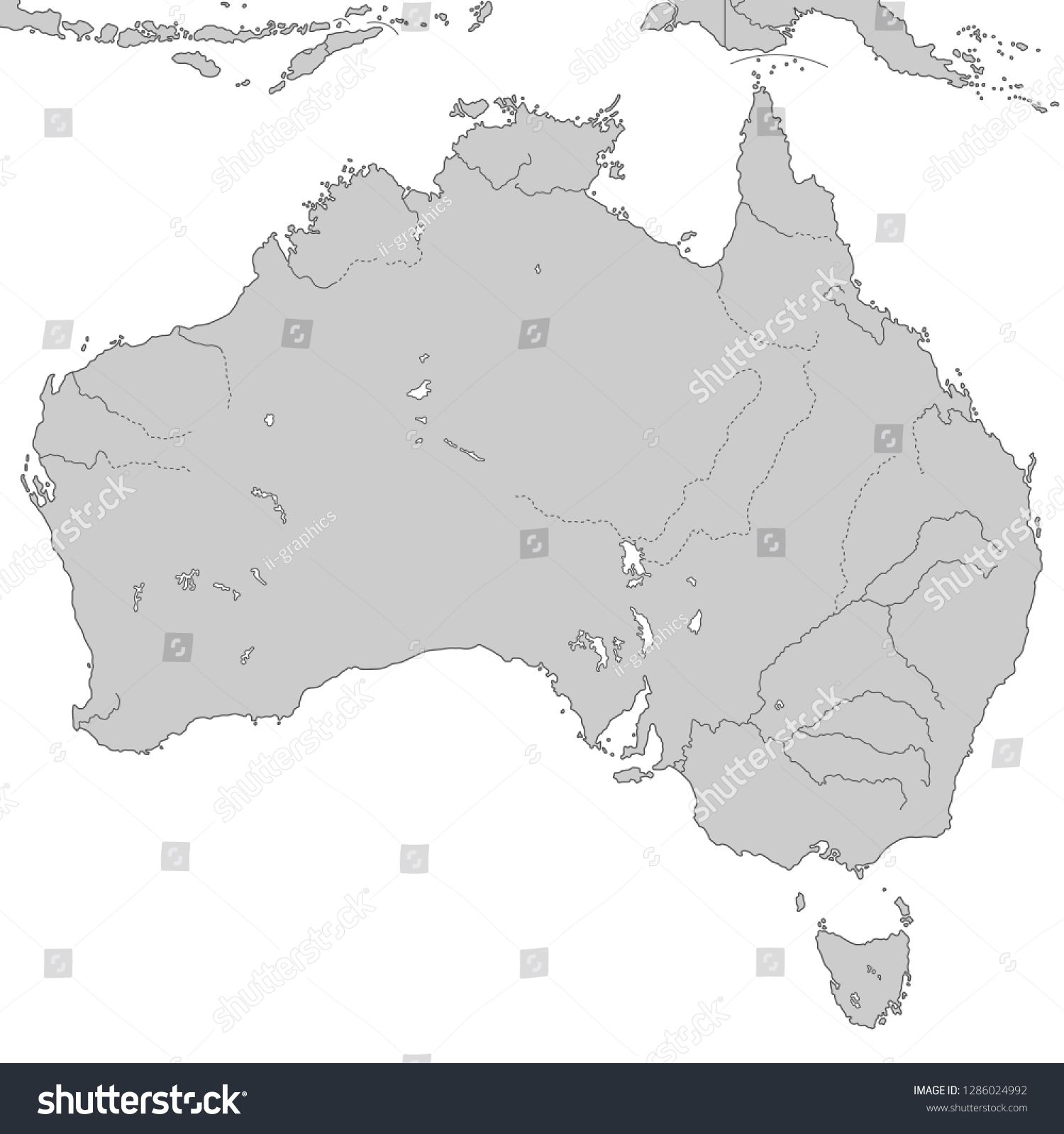 Australia Political Map Australia Stock Vector (Royalty Free ... Australia Political Map Australia Stock Vector (Royalty Free ...