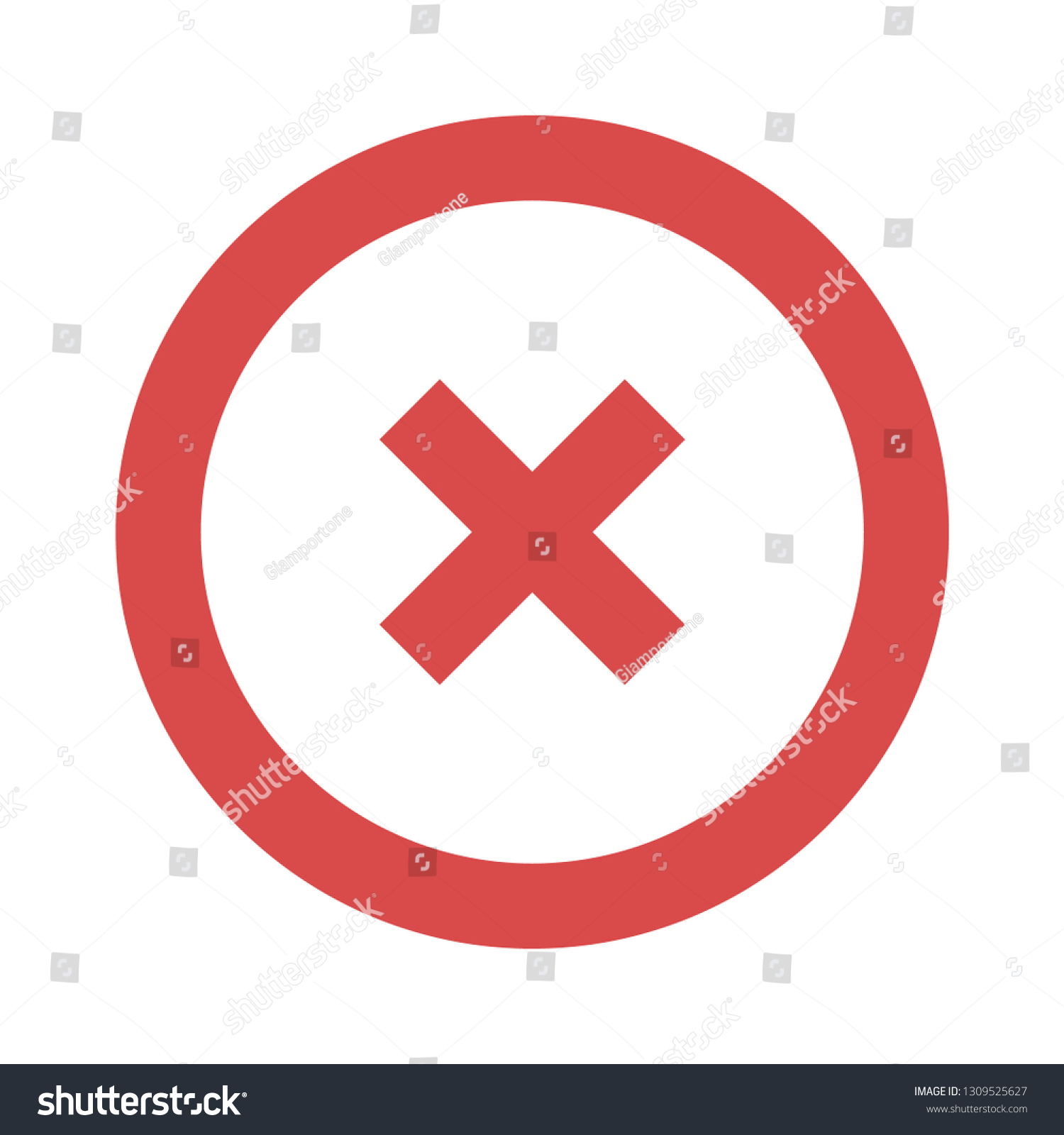 Red Cross Check Mark Icon Stock Vector (Royalty Free) 1309525627 ... Red Cross Check Mark Icon Stock Vector (Royalty Free) 1309525627 ...