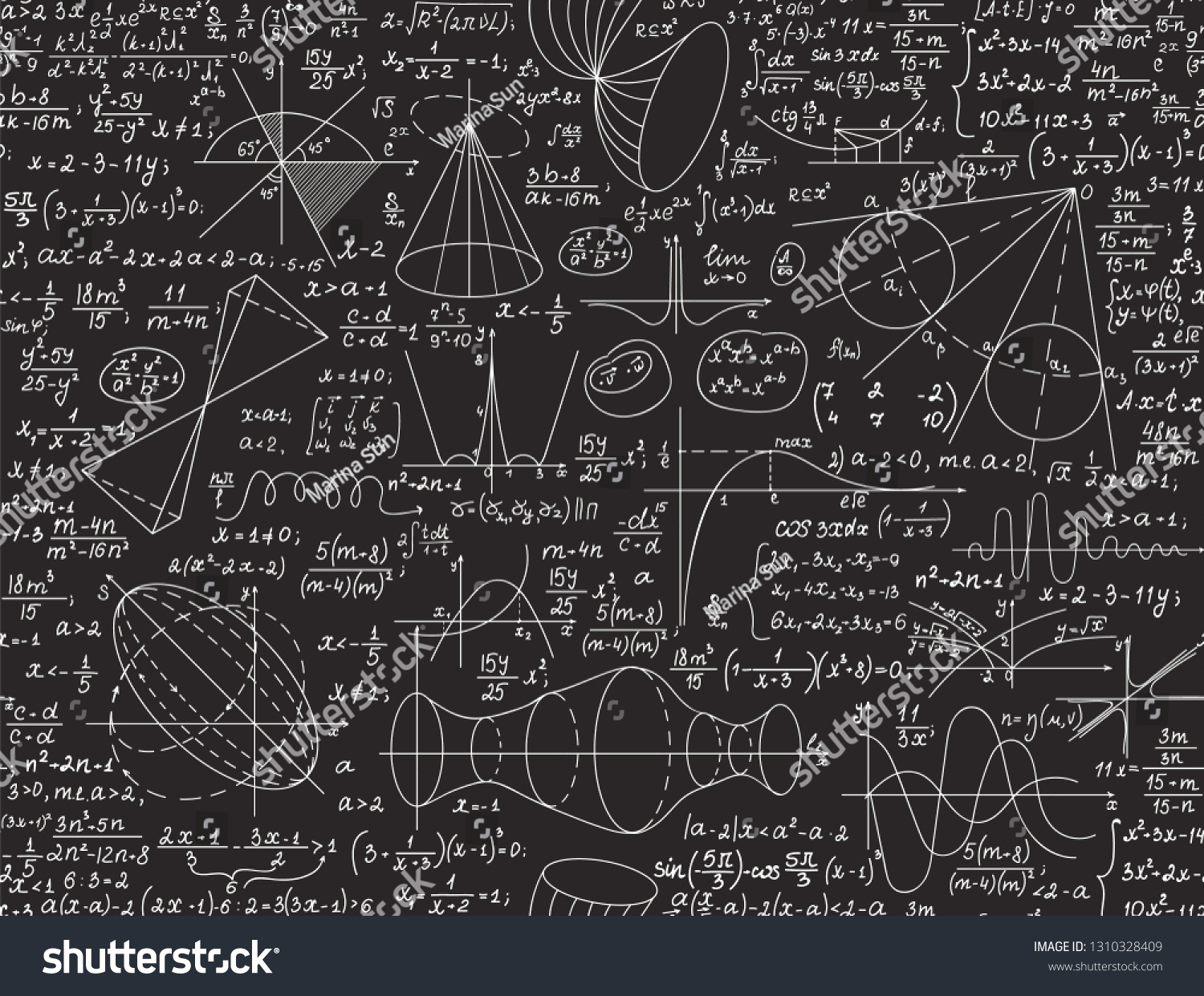 Mathematical Educational Vector Seamless Pattern Handwritten Stock ... Mathematical Educational Vector Seamless Pattern Handwritten Stock ...