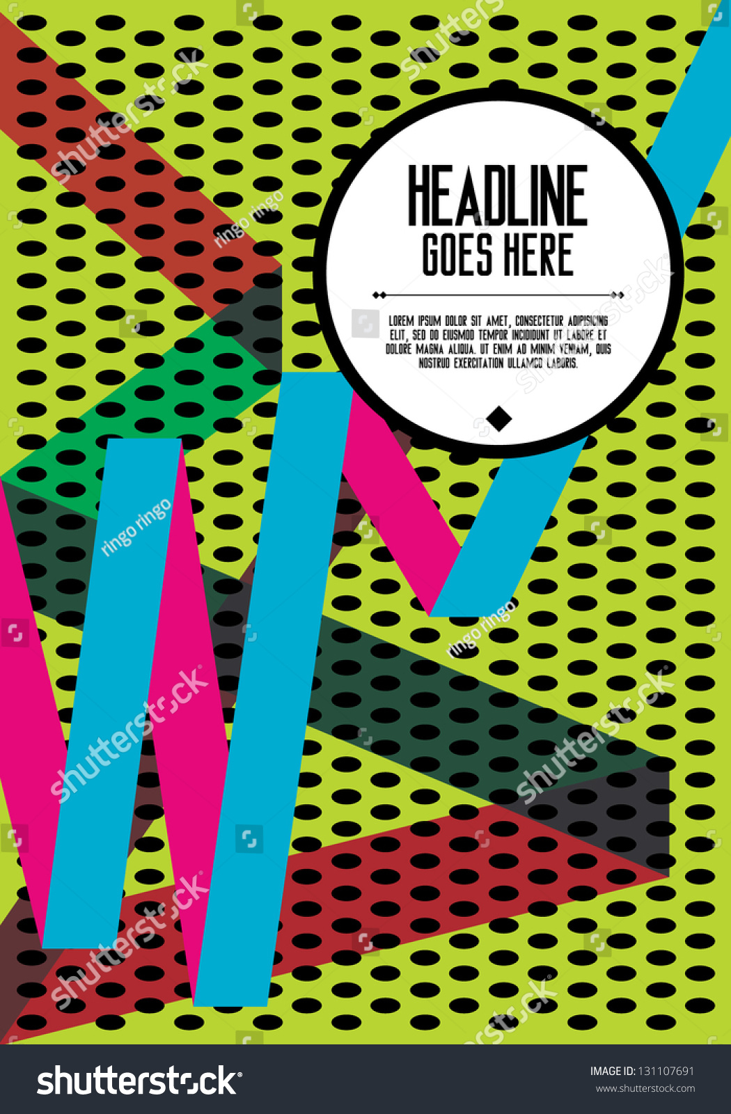 Print Vector Poster Design Template Layout Stock Vector Royalty Free