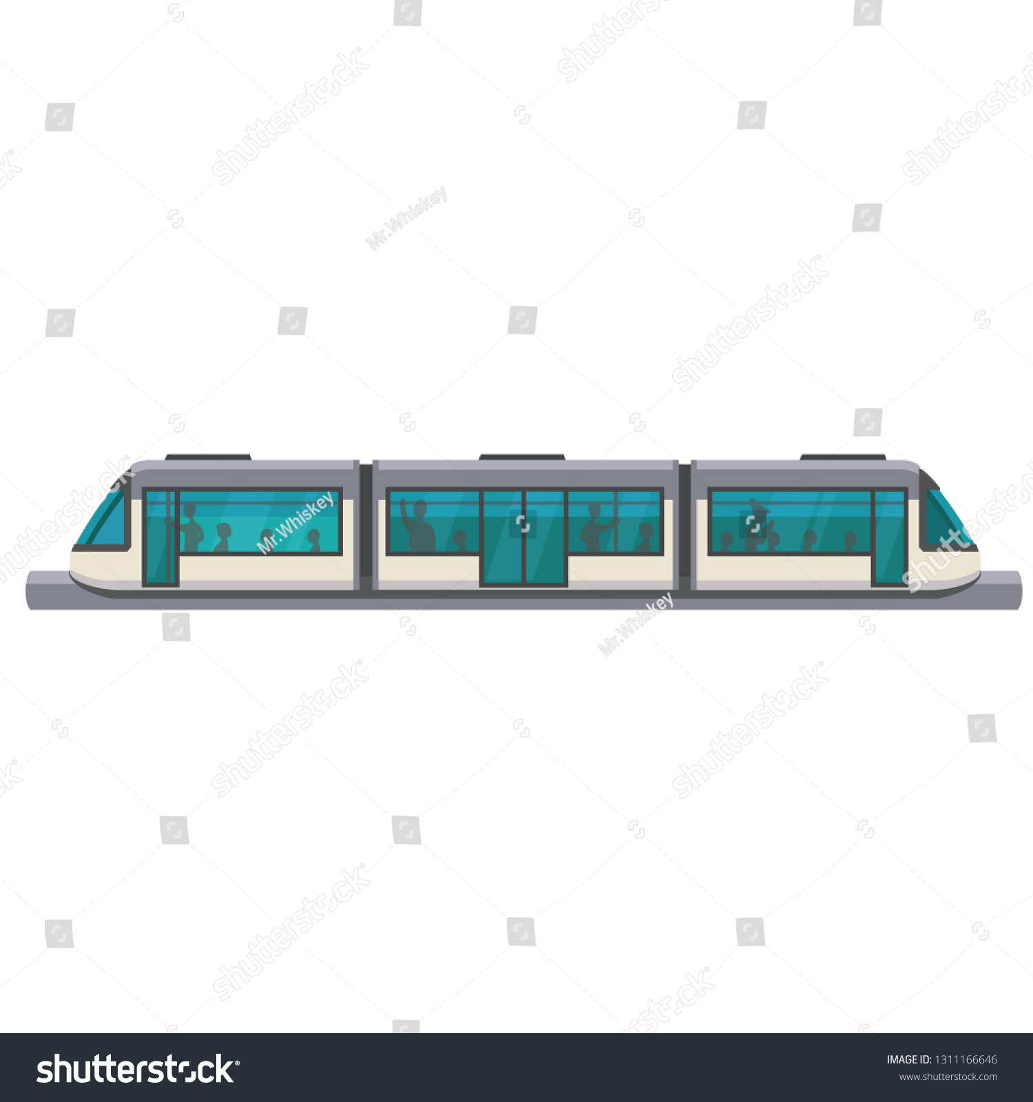 Elevated Train Vector Stock Vector (Royalty Free) 1311166646 | Shutterstock
