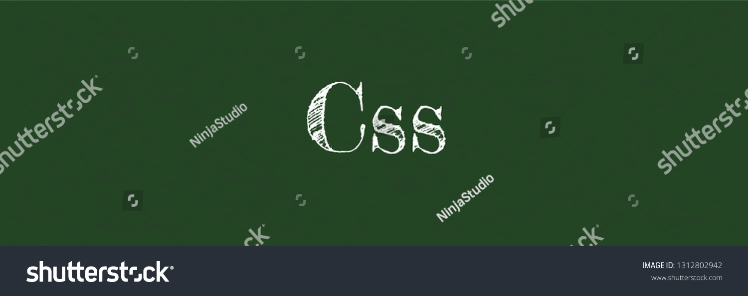 Css Word Concept Css On Chalkboard Stock Vector (Royalty Free ...