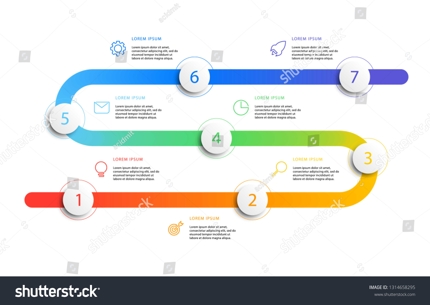 Business Timeline Workflow Infographics Realistic 3d Stock Vector ... Business Timeline Workflow Infographics Realistic 3d Stock Vector ...