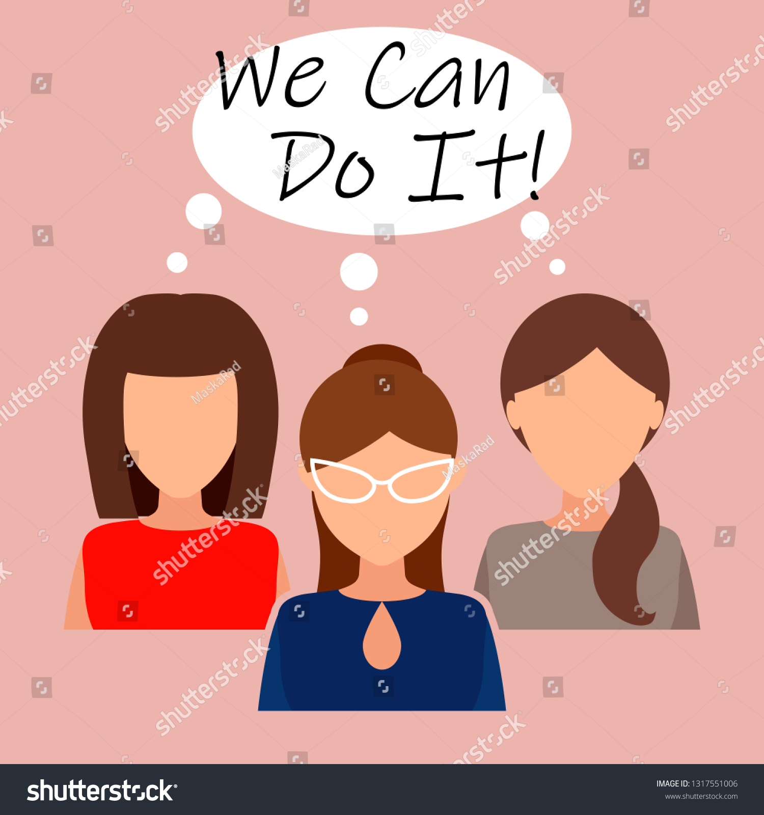 We Can Do Poster Strong Girl เวกเตอร์สต็อก ปลอดค่าลิขสิทธิ์