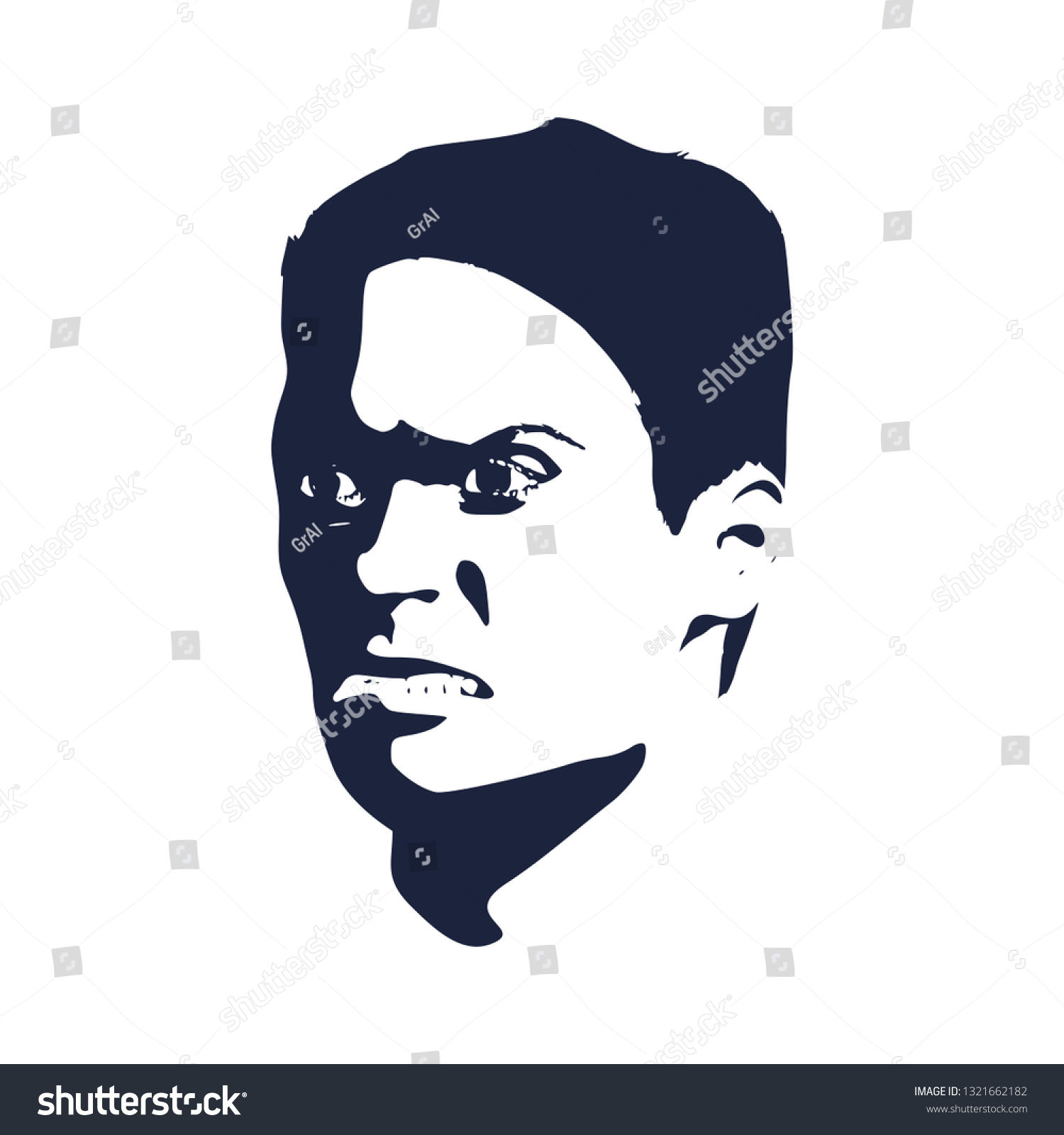 Man Face Angry Man Open Mouth Stock Vector Royalty Free 1321662182 Shutterstock