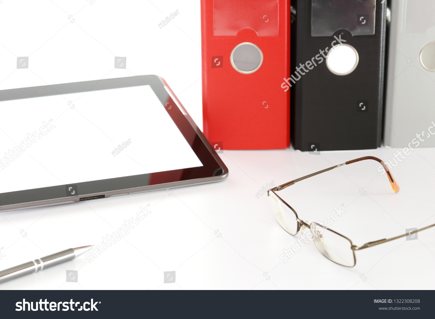 Computer File Folders On Desk Office Stock Photo 1322308208 | Shutterstock
