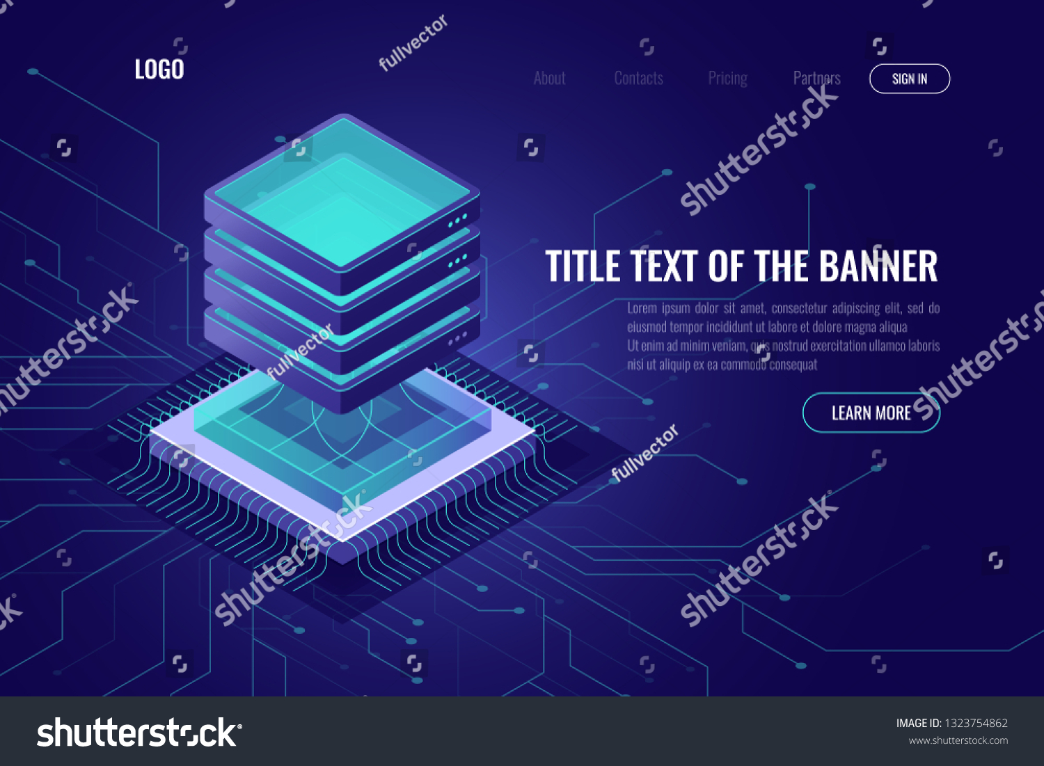 Computing Abstract Isometric 3d Icon Cloud Stock Vector (Royalty Free ...