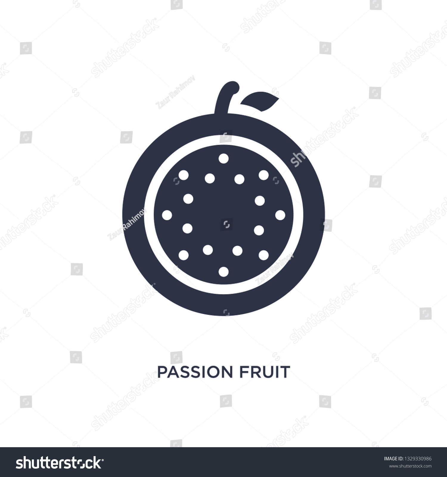 Passion Fruit Icon Simple Element Illustration Stock Vector Royalty