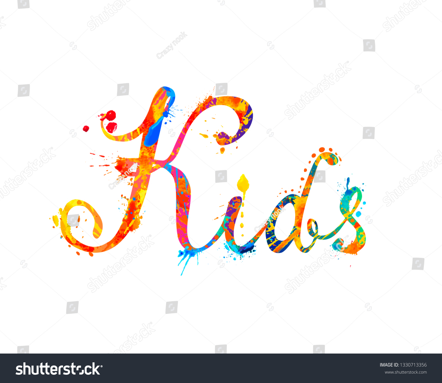 Kids Hand Written Vector Word Rainbow Stock Vector (Royalty Free ... Kids Hand Written Vector Word Rainbow Stock Vector (Royalty Free ...