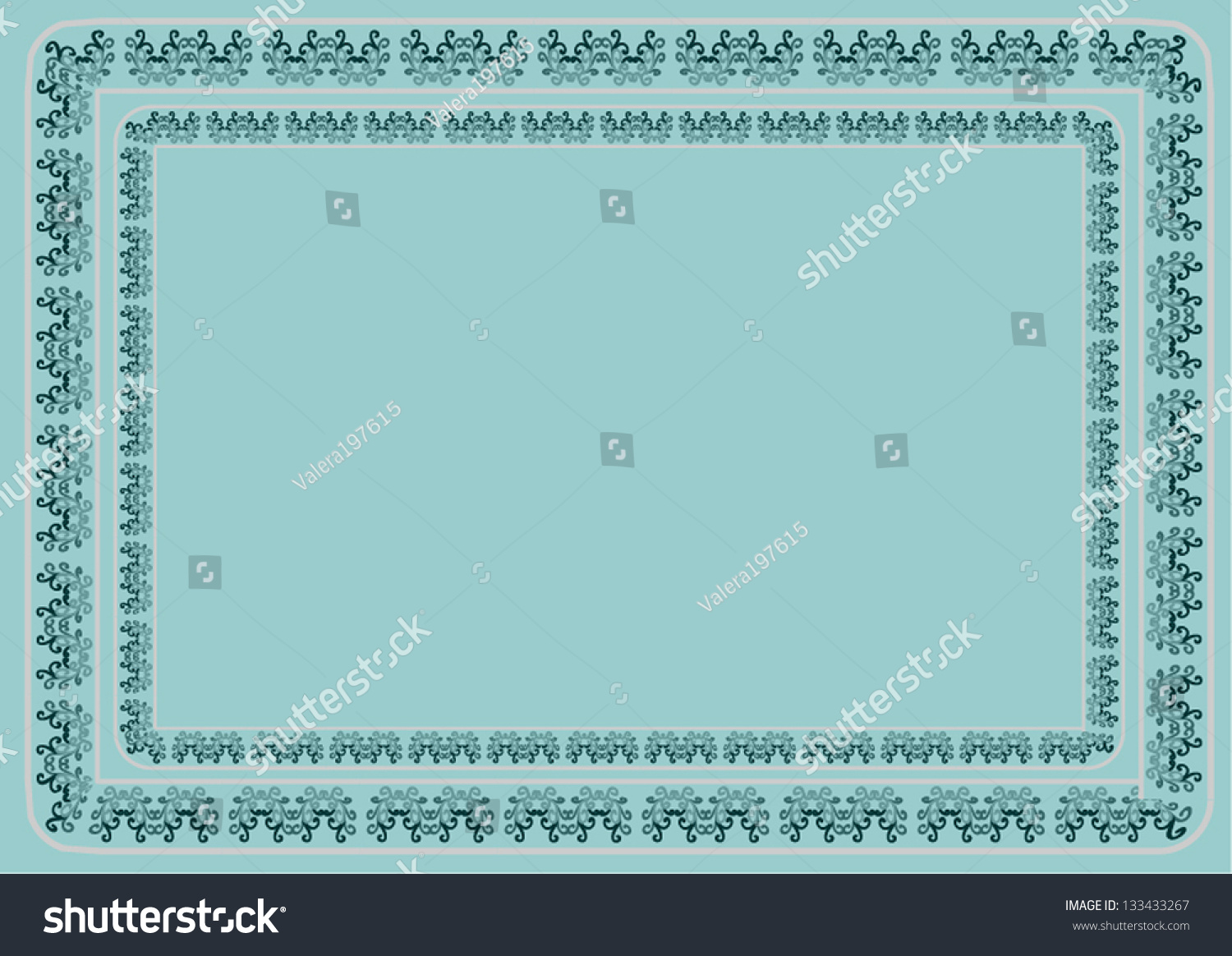 Blue Pattern Frames Stock Vector (Royalty Free) 133433267 | Shutterstock