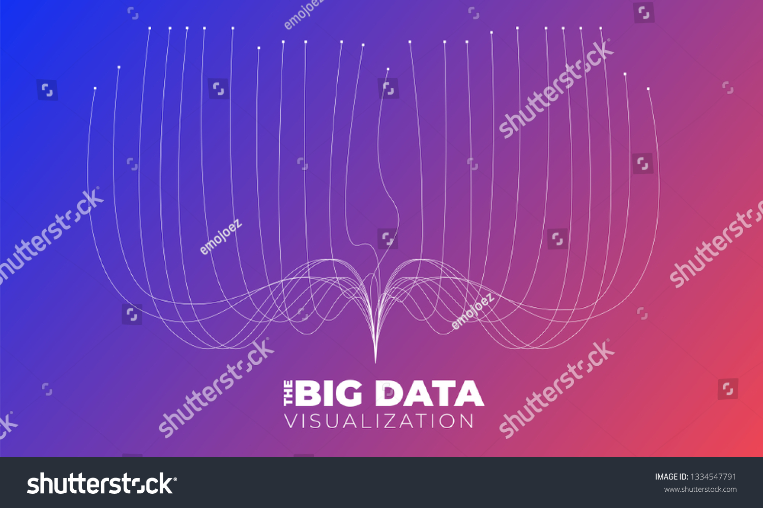 Big Data Visualization Visual Data Complexity Stock Vector (Royalty Free) 1334547791 | Shutterstock