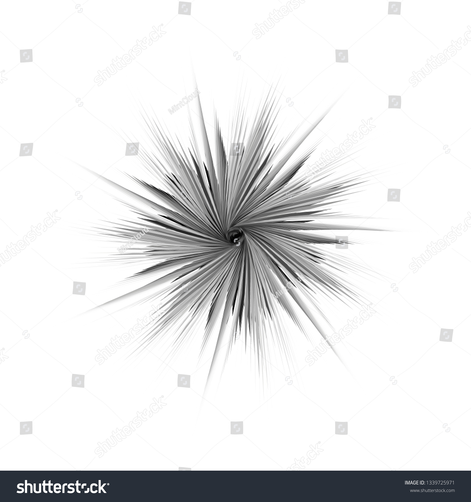 Explosion Fireworks Vector Abstract Exploding Shape: vector de stock ...