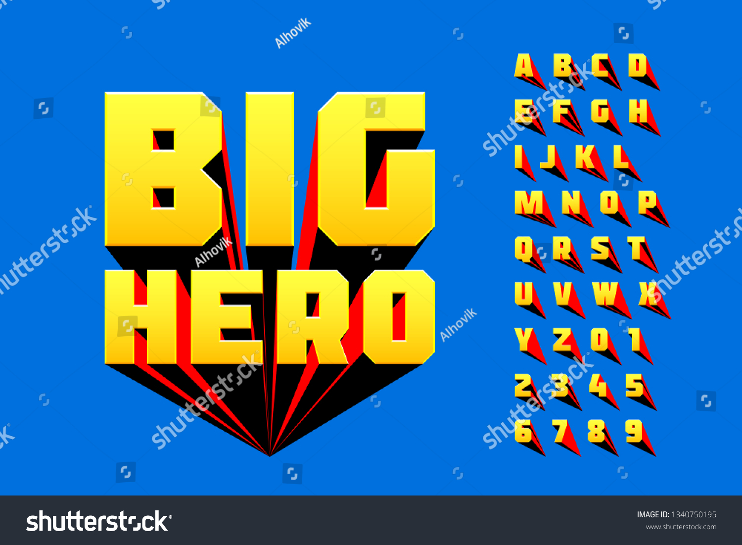 Comics Style Font Design Alphabet Letters Stock Vector Royalty Free