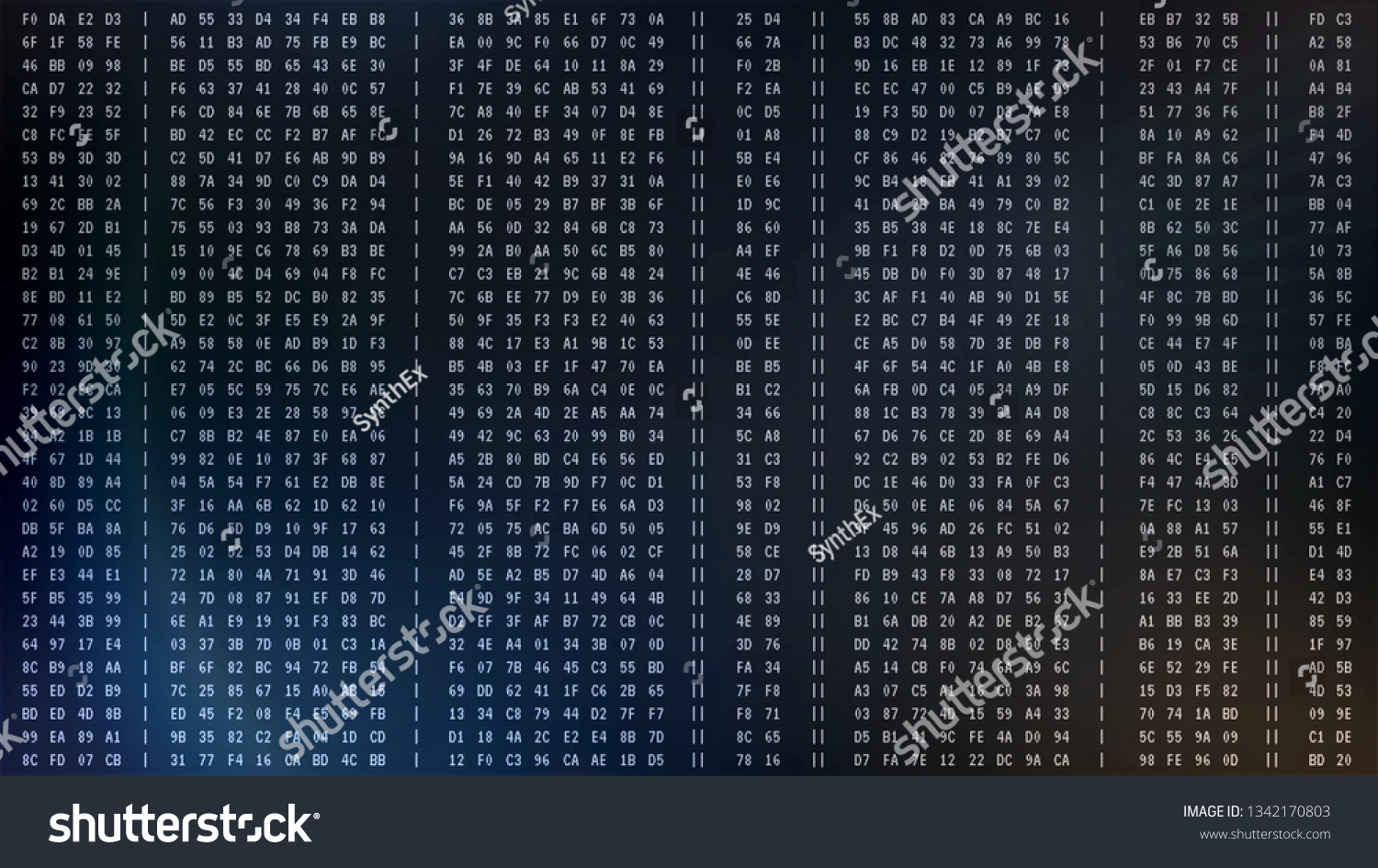 Programming Code Strings Running On Screen Stock Illustration 1342170803 Shutterstock