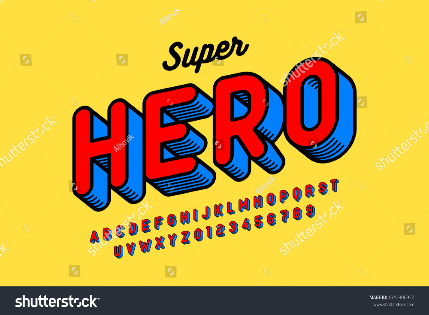 Comics Style Font Design Alphabet Letters Stock Vector Royalty Free
