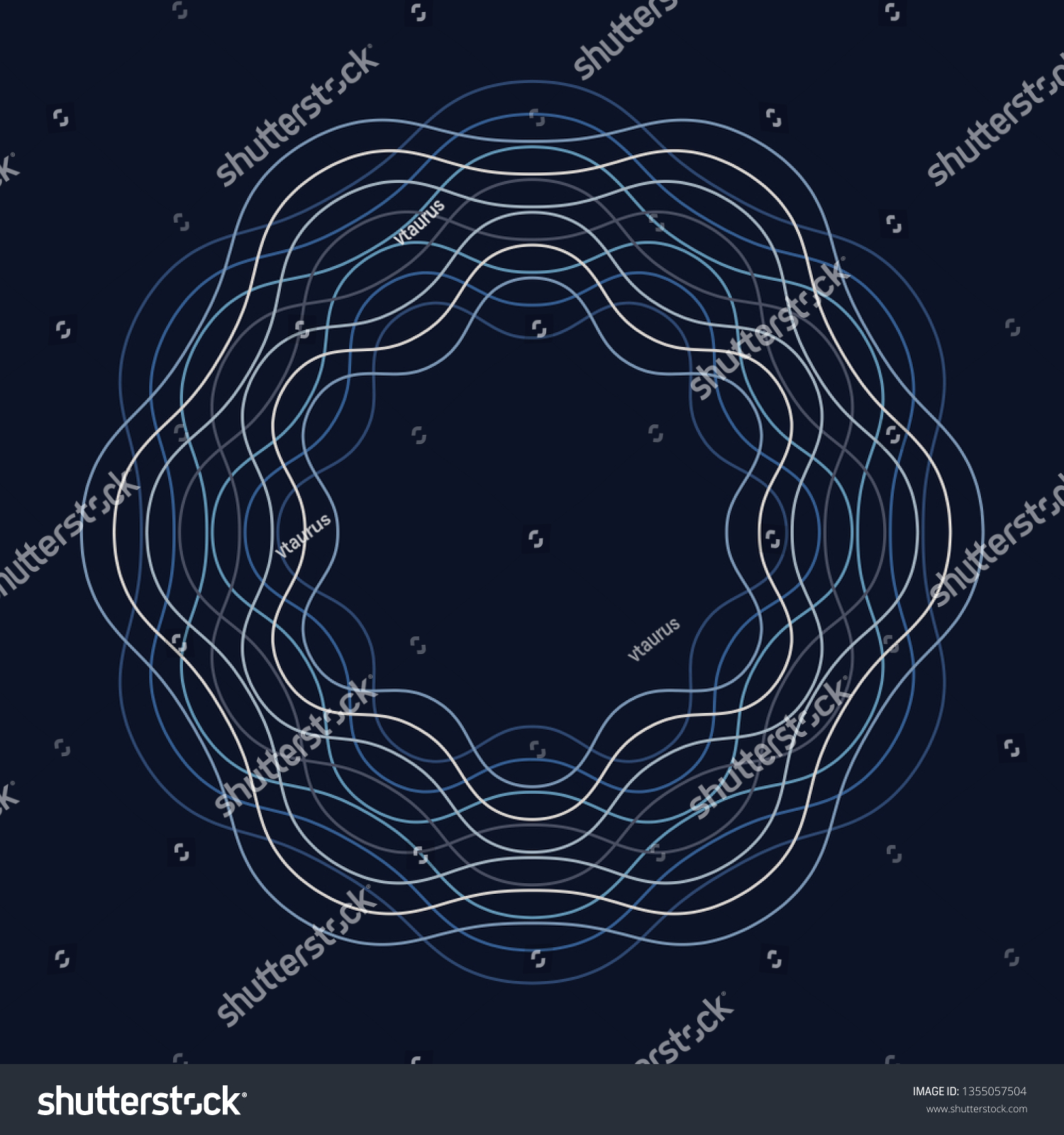 Circle Guilloch Vector Circle Border Frame: เวกเตอร์สต็อก (ปลอดค่า ...