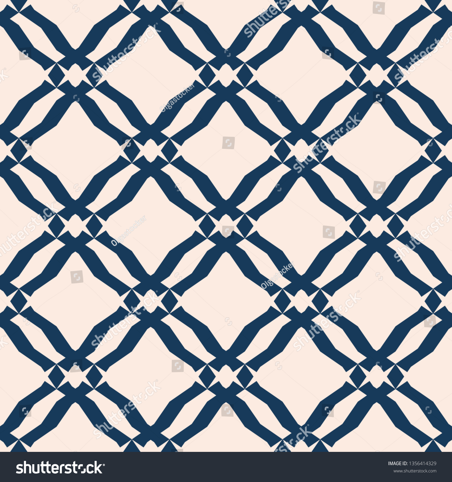 Grid Pattern Vector Abstract Geometric Seamless Stock Vector (Royalty ...