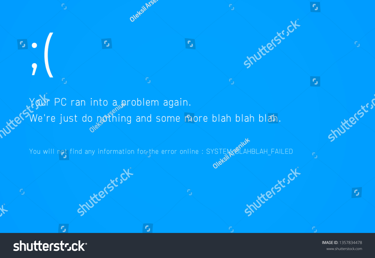 Fake Funny Blue Screen Death Bsod: vector de stock (libre de regalías ... Fake Funny Blue Screen Death Bsod: vector de stock (libre de regalías ...