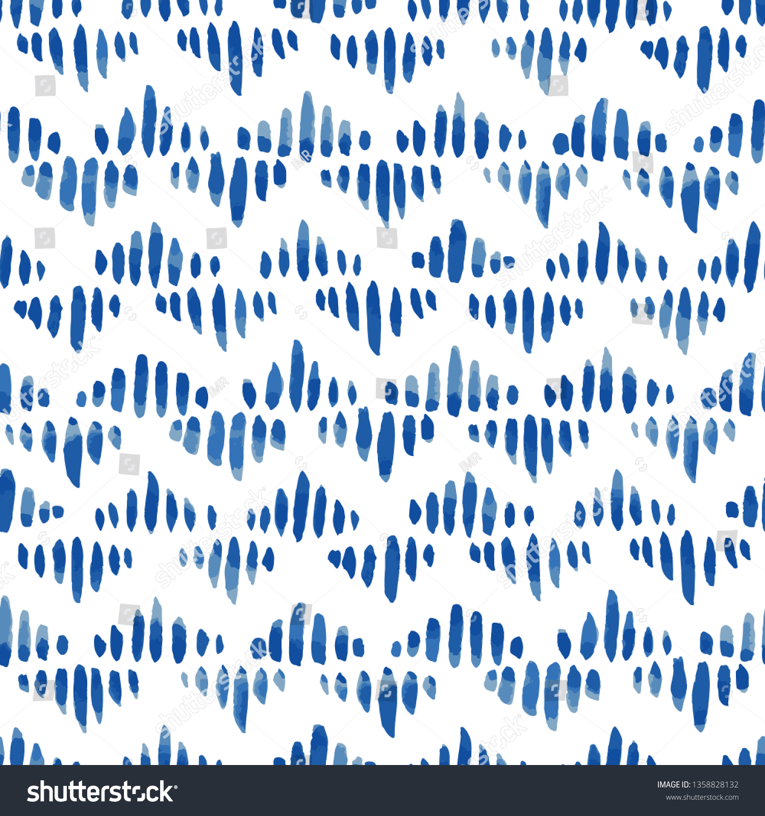 Blue Dashed Chevron Background Seamless Vector Stock Vector (Royalty ...