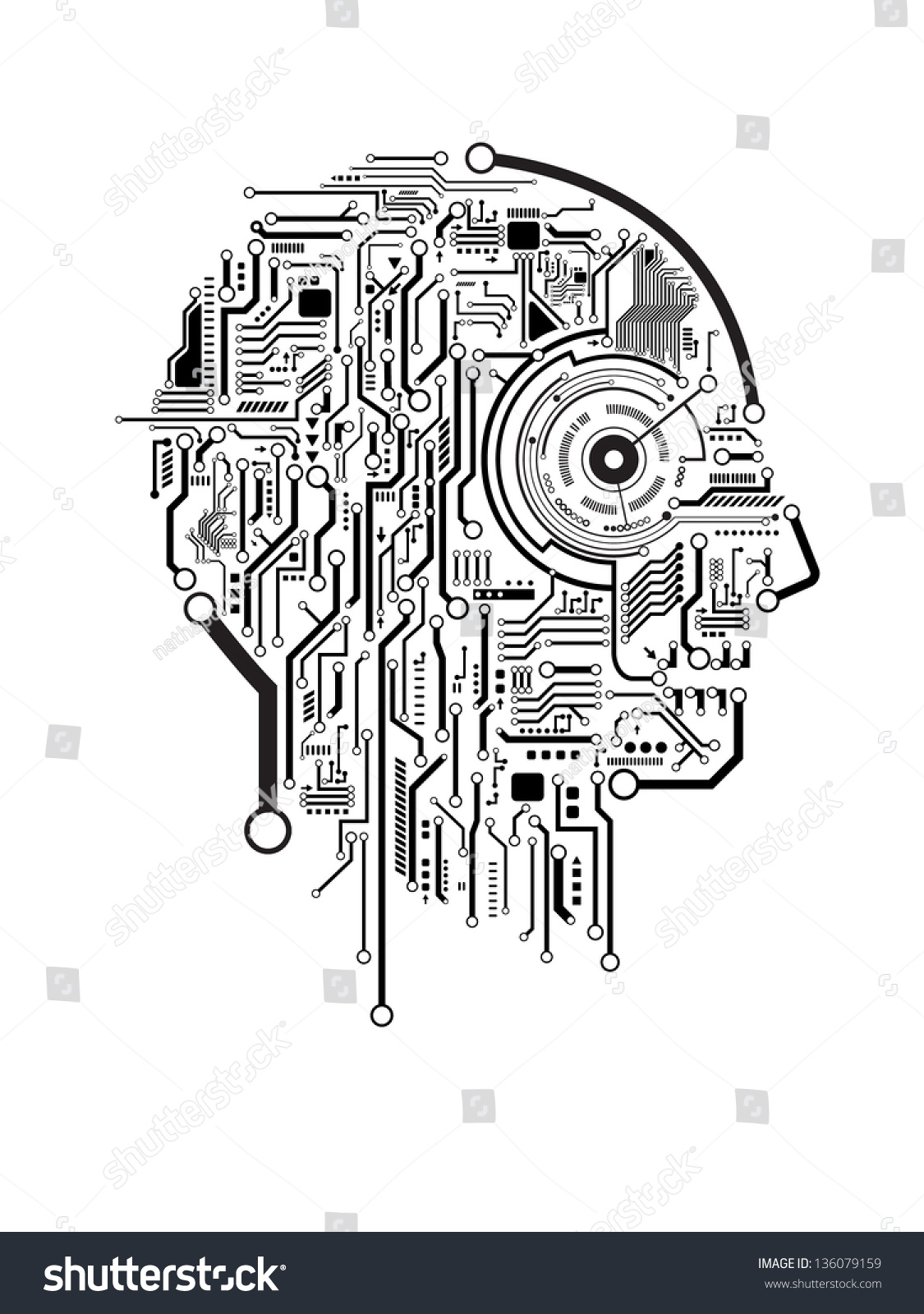 Fondo del vector de cabezal humano: vector de stock (libre de regalías ... Fondo del vector de cabezal humano: vector de stock (libre de regalías ...