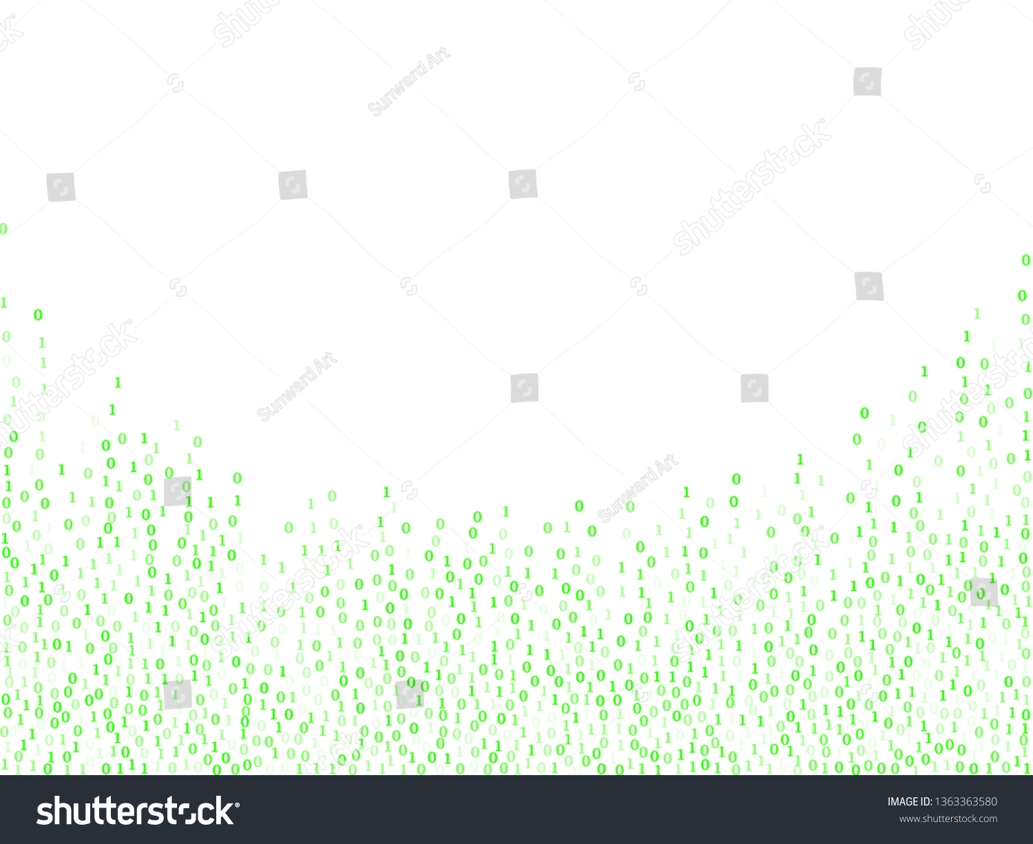 Streaming Binary Code Cyber Background Big: vector de stock (libre de ...