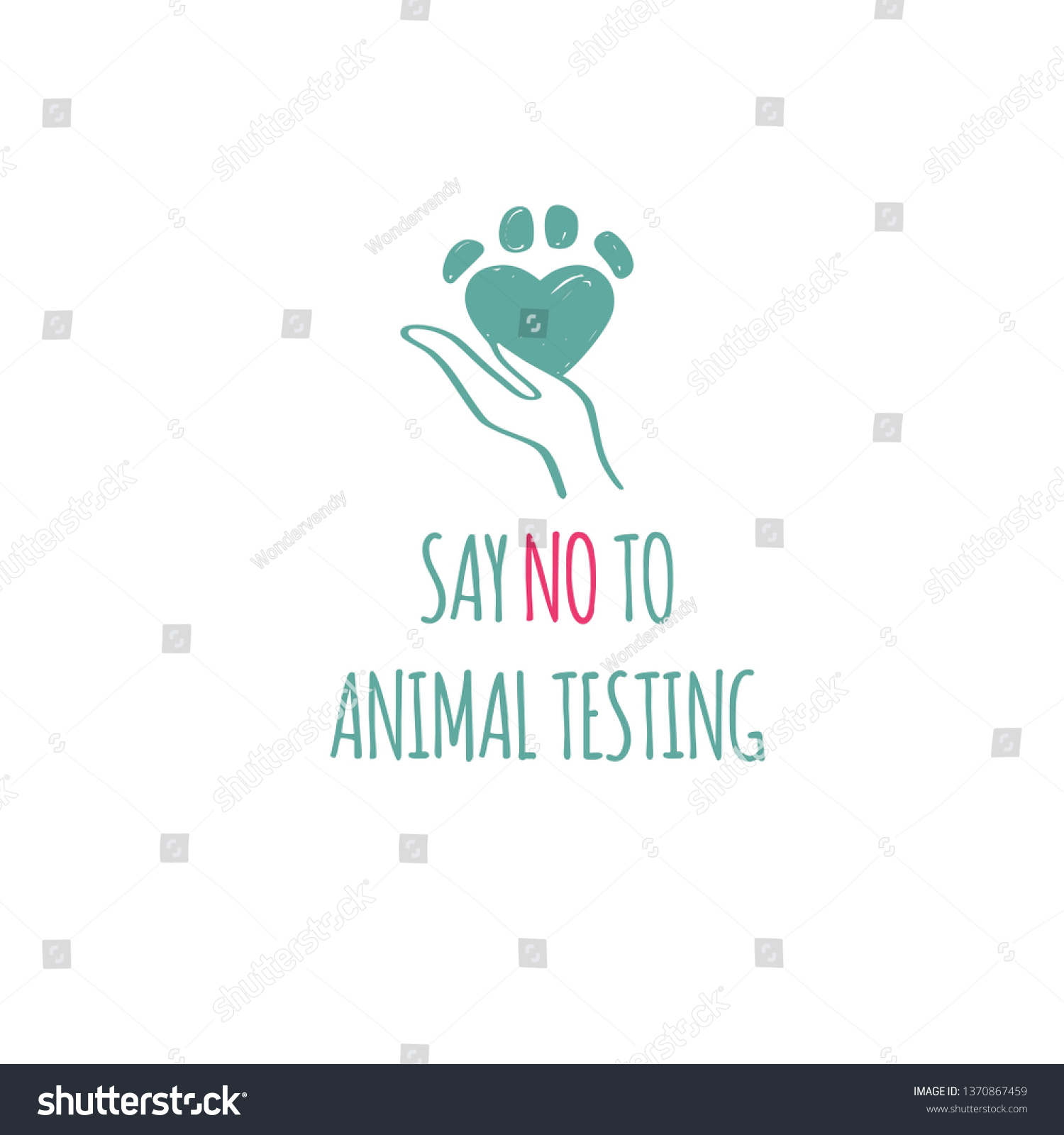 Say No Animal Testing Cruelty Free Stock Vector (Royalty Free ... Say No Animal Testing Cruelty Free Stock Vector (Royalty Free ...