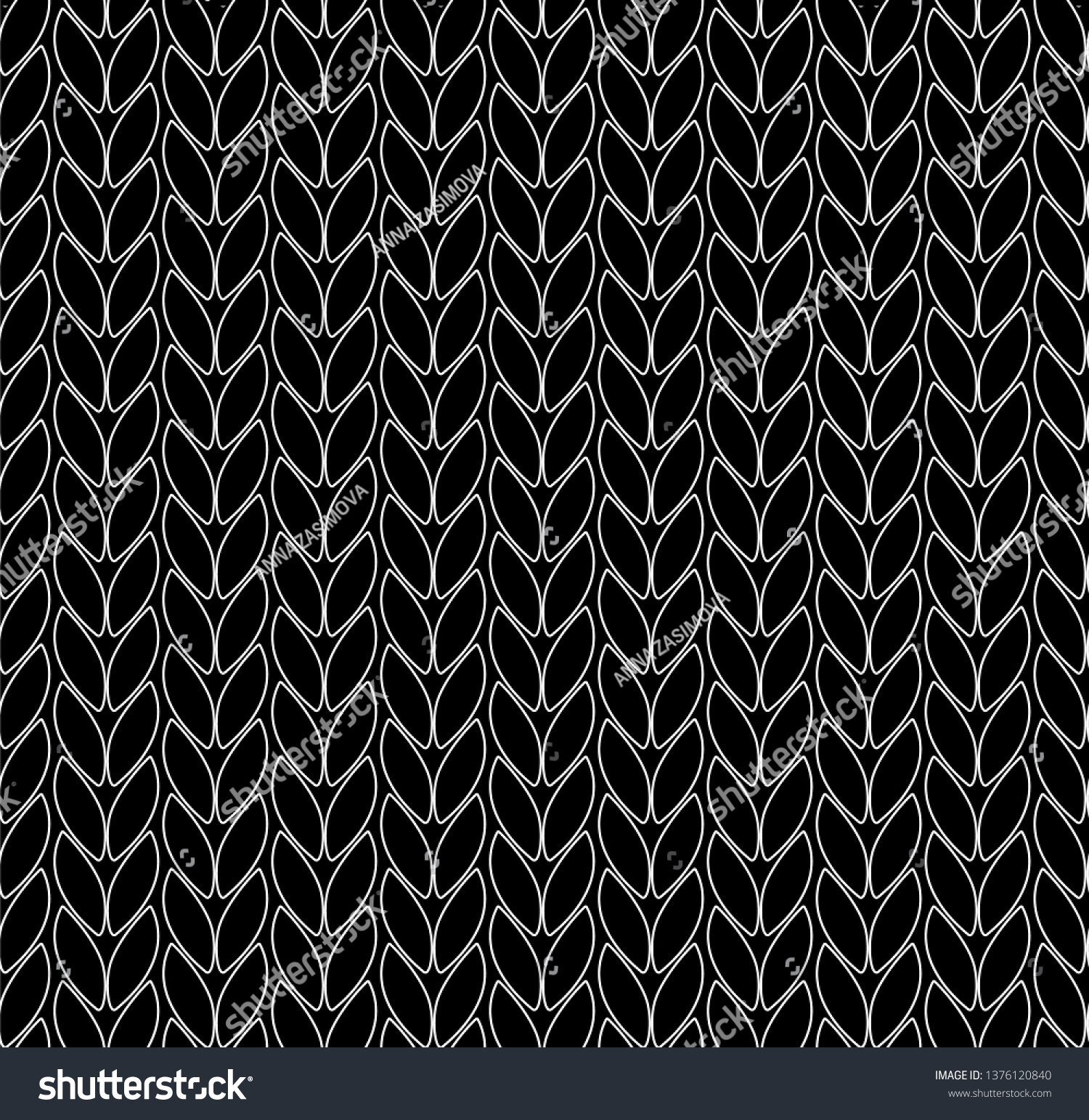 Knitting Vector Pattern Vector Texture Seamless: เวกเตอร์สต็อก (ปลอดค่า ...