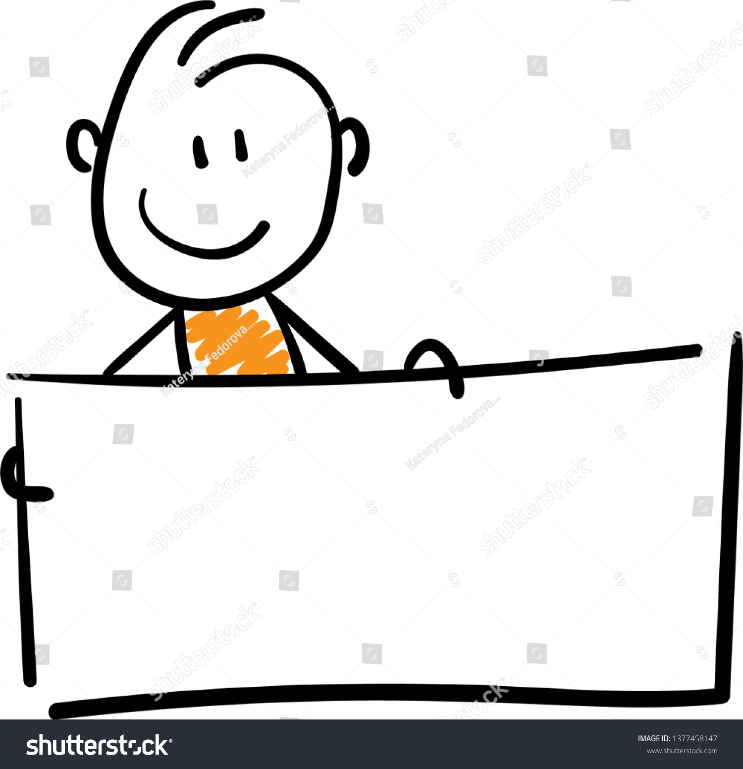 Blank Doodle Style Vector Illustration Object Stock Vector (Royalty ...