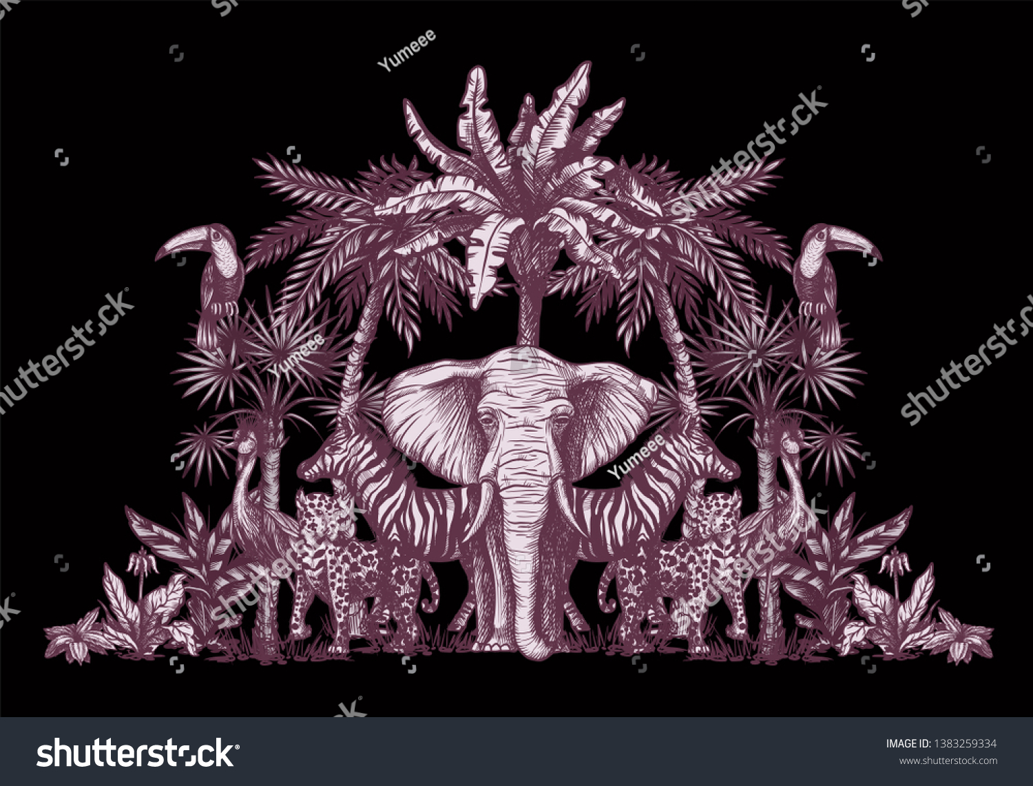 Graphical Tropical Tree Such Palm Banana Stock Vector (Royalty Free ... Graphical Tropical Tree Such Palm Banana Stock Vector (Royalty Free ...