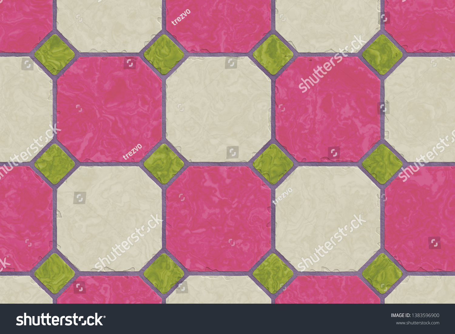 Classic Ceramic Tile Texture Marble Tile Stock Illustration 1383596900 ...