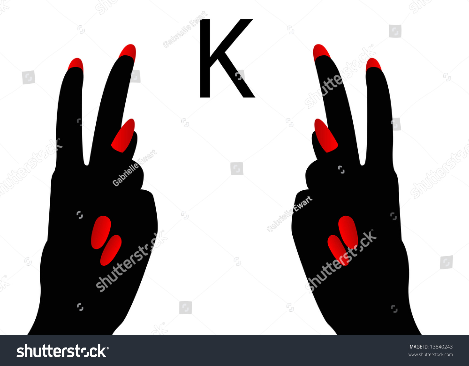 American Sign Language Letter K Stock Illustration 13840243 | Shutterstock American Sign Language Letter K Stock Illustration 13840243 | Shutterstock