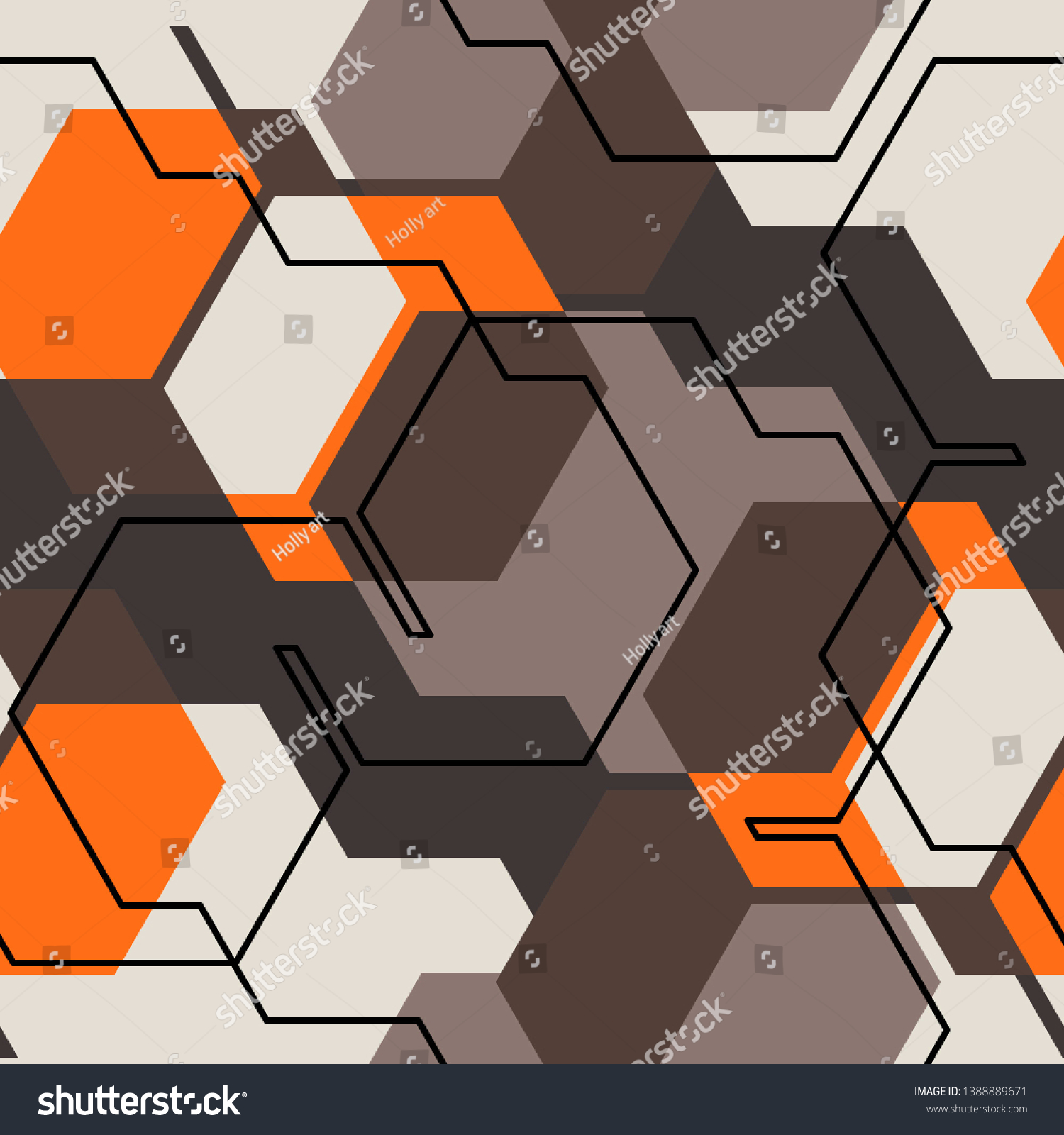 Colorful Abstract Messy Seamless Pattern Hexagon Stock Vector (Royalty ... Colorful Abstract Messy Seamless Pattern Hexagon Stock Vector (Royalty ...