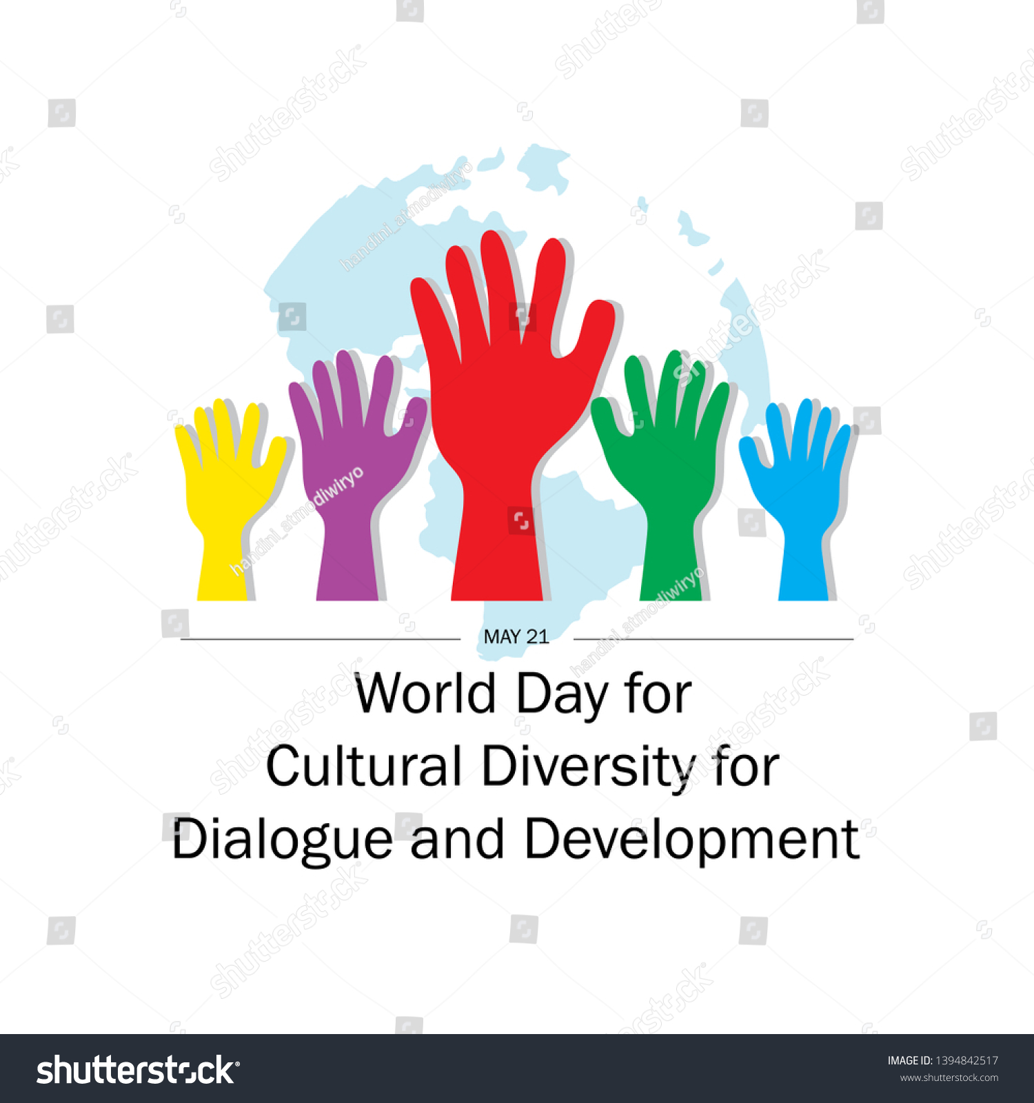 World Day Cultural Diversity Dialogue Development Stock Vector Royalty