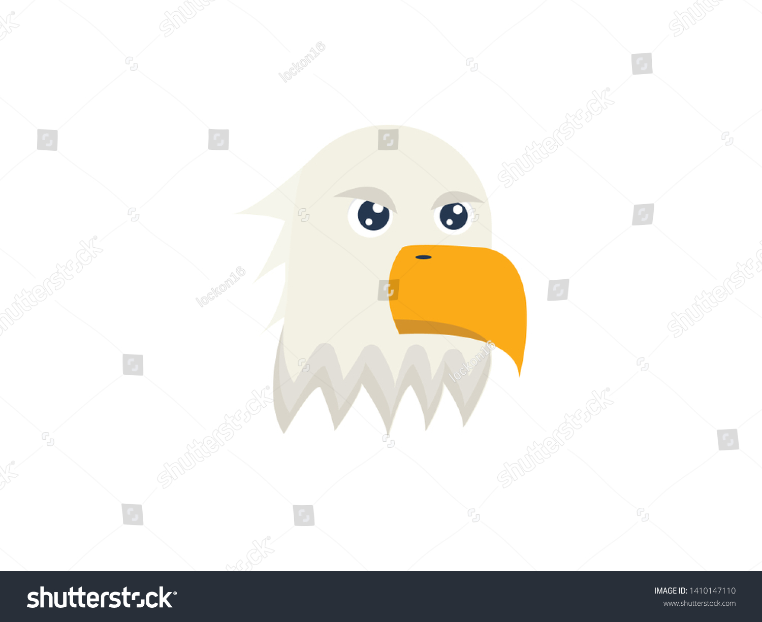 Eagle Face Vectorside View Cartoon Stock Vector (Royalty Free ...