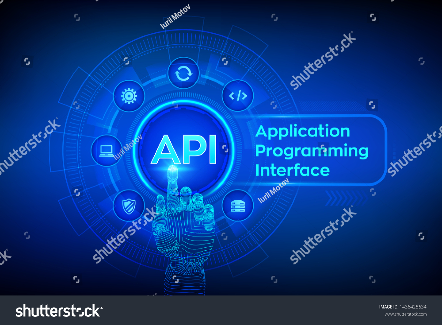 Api Application Programming Interface Software Development Stock Vector ...